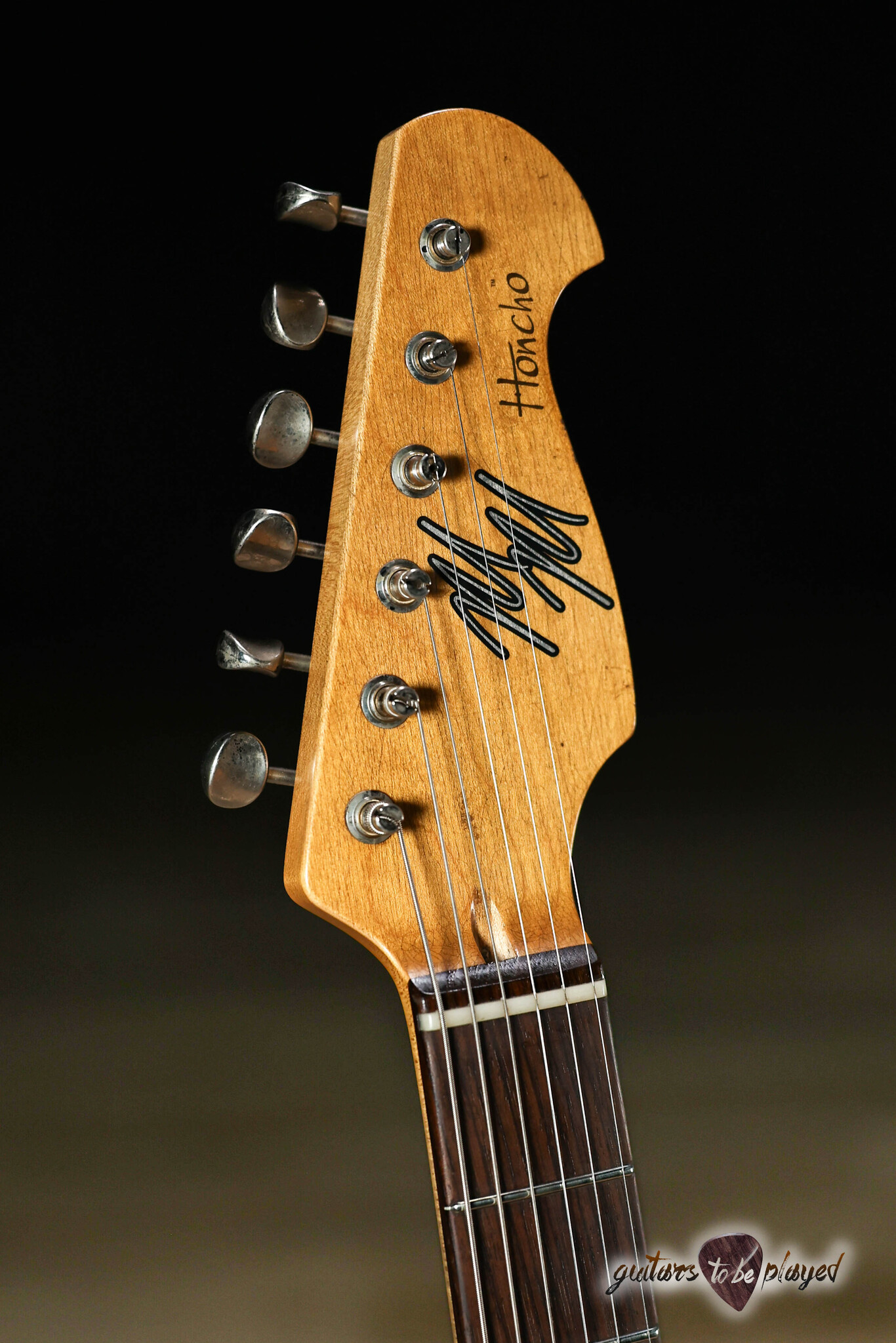 Mario Martin Guitars Honcho Paulownia w/ Rosewood – Nicotine Blonde ...