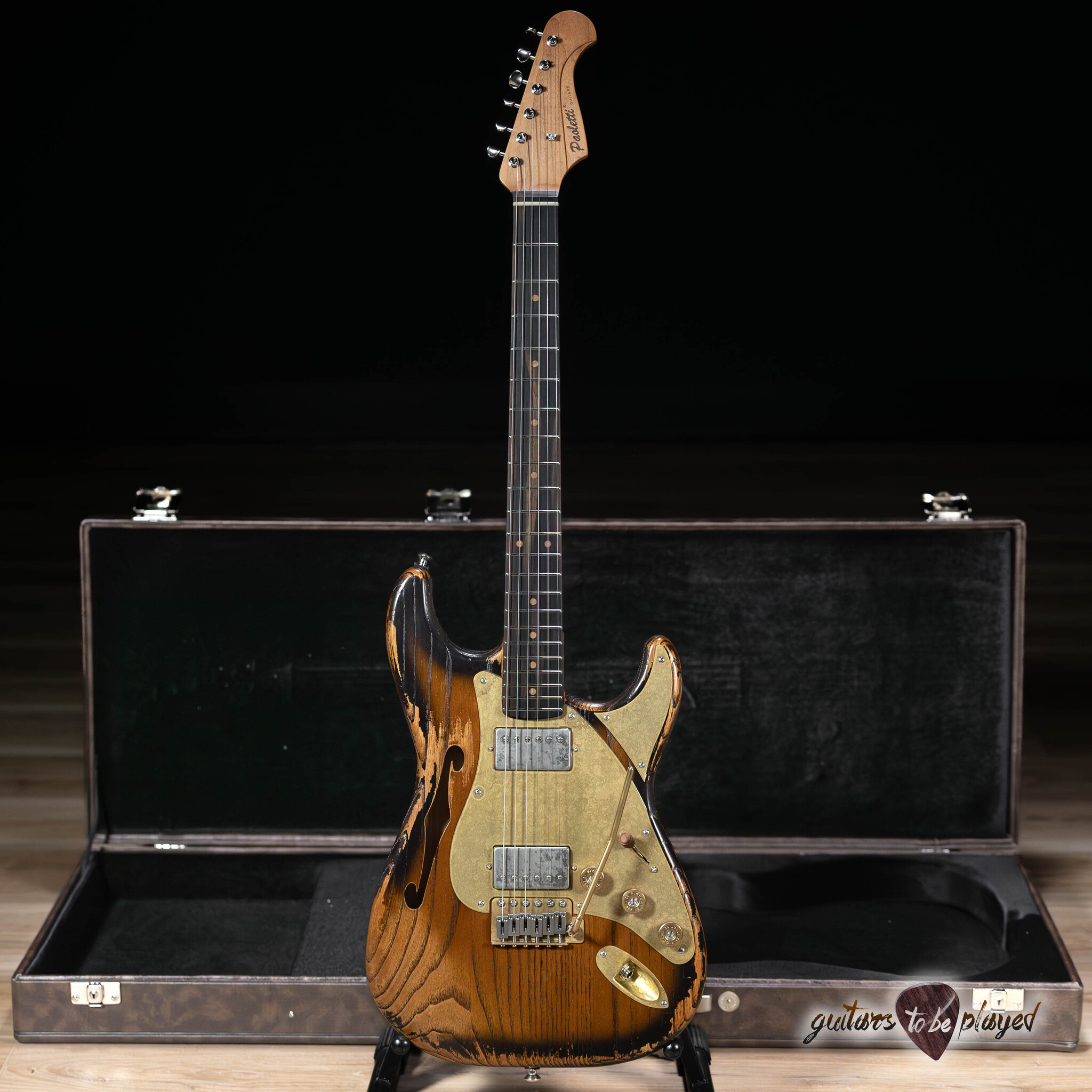 Paoletti Alfa Lounge HH Thinline S-Style – Tobacco Burst - Guitars To ...