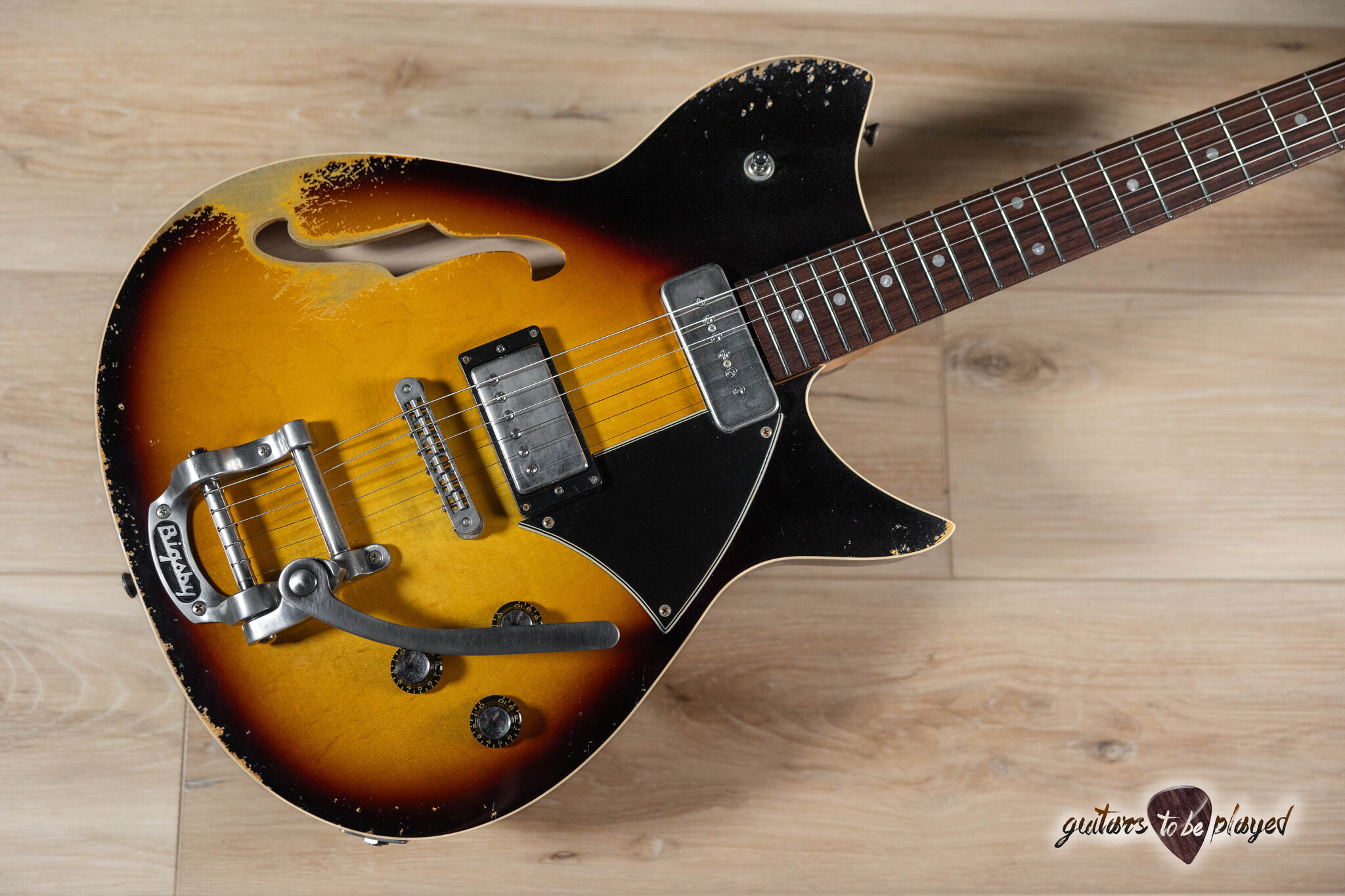 Fano RB6T Alt de Facto Thinline w/ Bigsby – Tobacco Burst - Guitars To Be Played