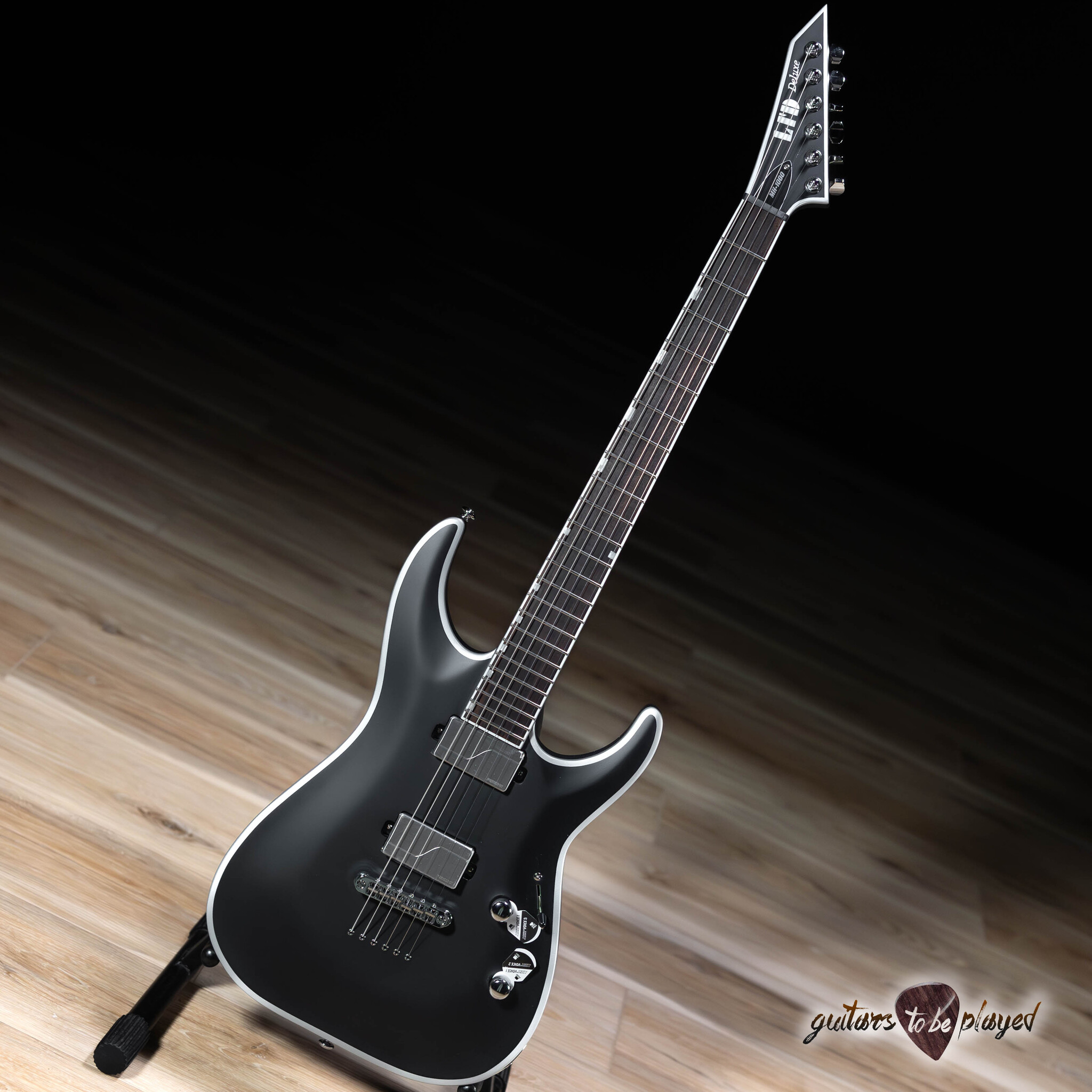 ESP LTD MH-1000NT BOLD BINDING BLACK STATIN - Guitars To Be Played