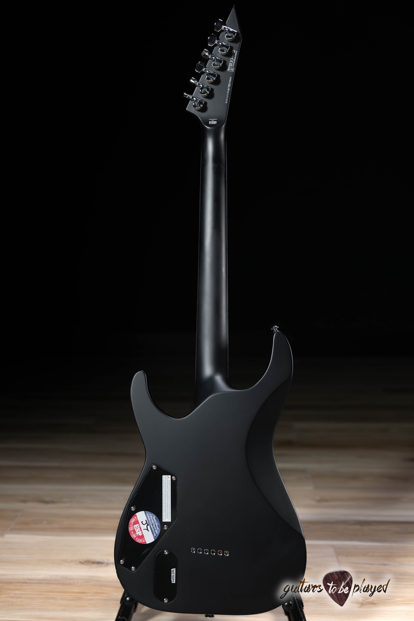 ESP LTD MH-1000NT BB Bold Binding Fishman Fluence Guitar – Black Satin ...