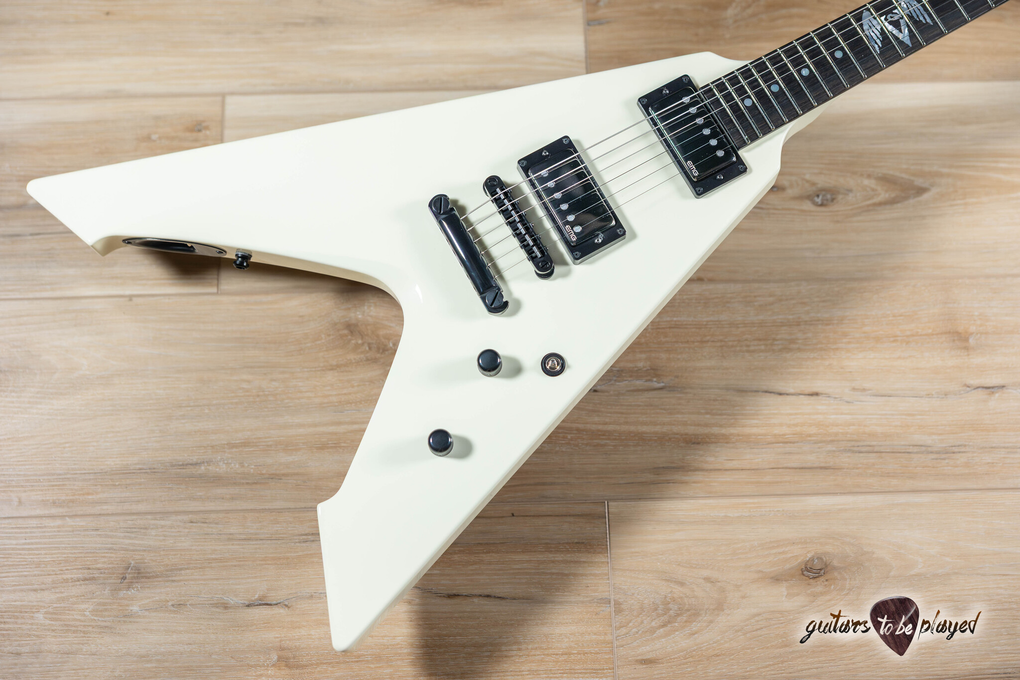 ESP Vulture James Hetfield Signature Custom Guitar w/ Case – White ...