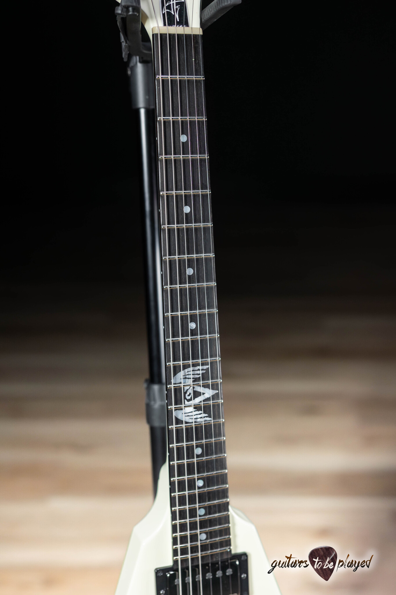 ESP Vulture James Hetfield Signature Custom Guitar w/ Case – White ...