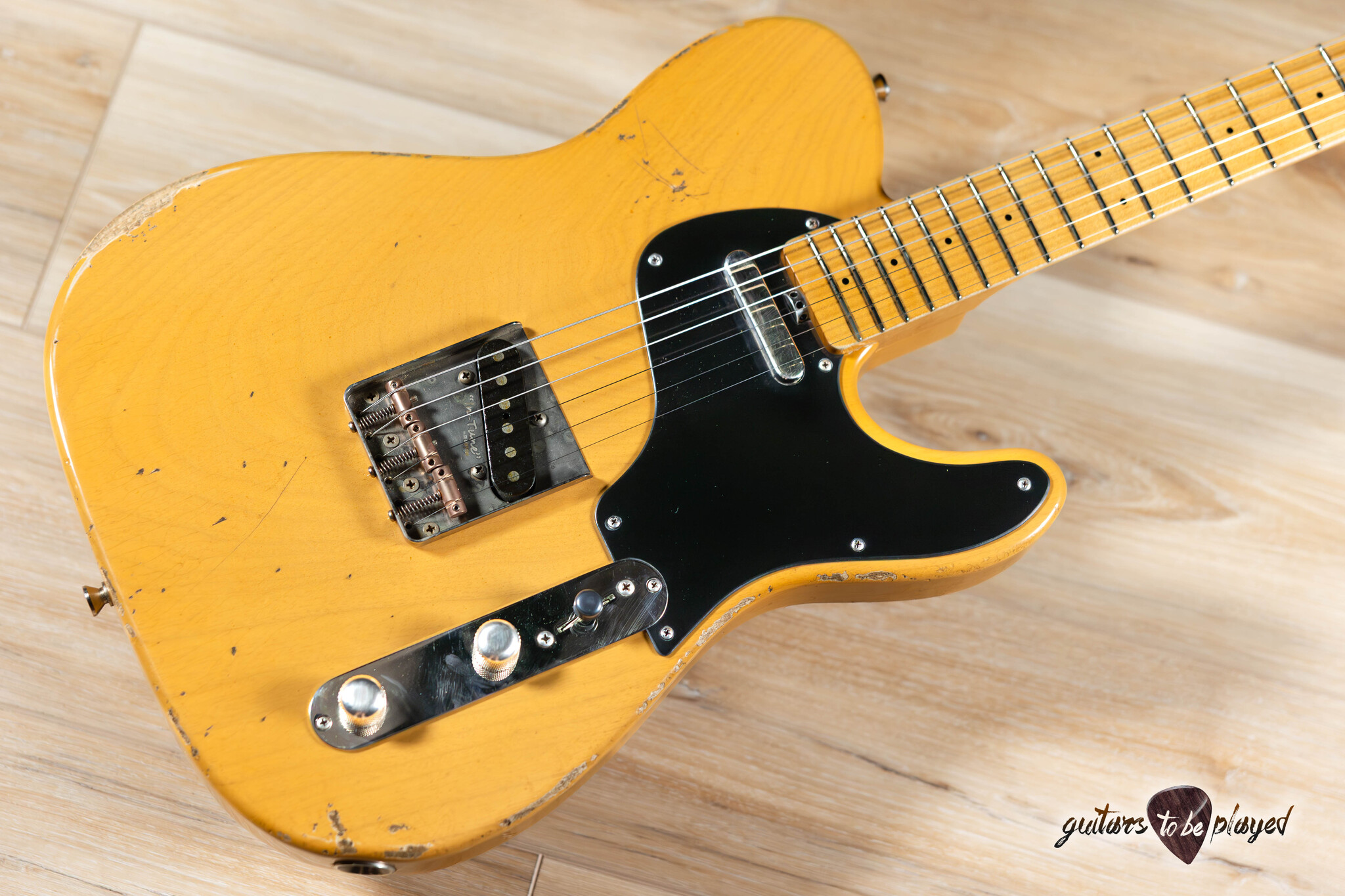 Shabat Lion Standard 1pc Swamp Ash w/ Lollar Vintage T’s –Butterscotch ...