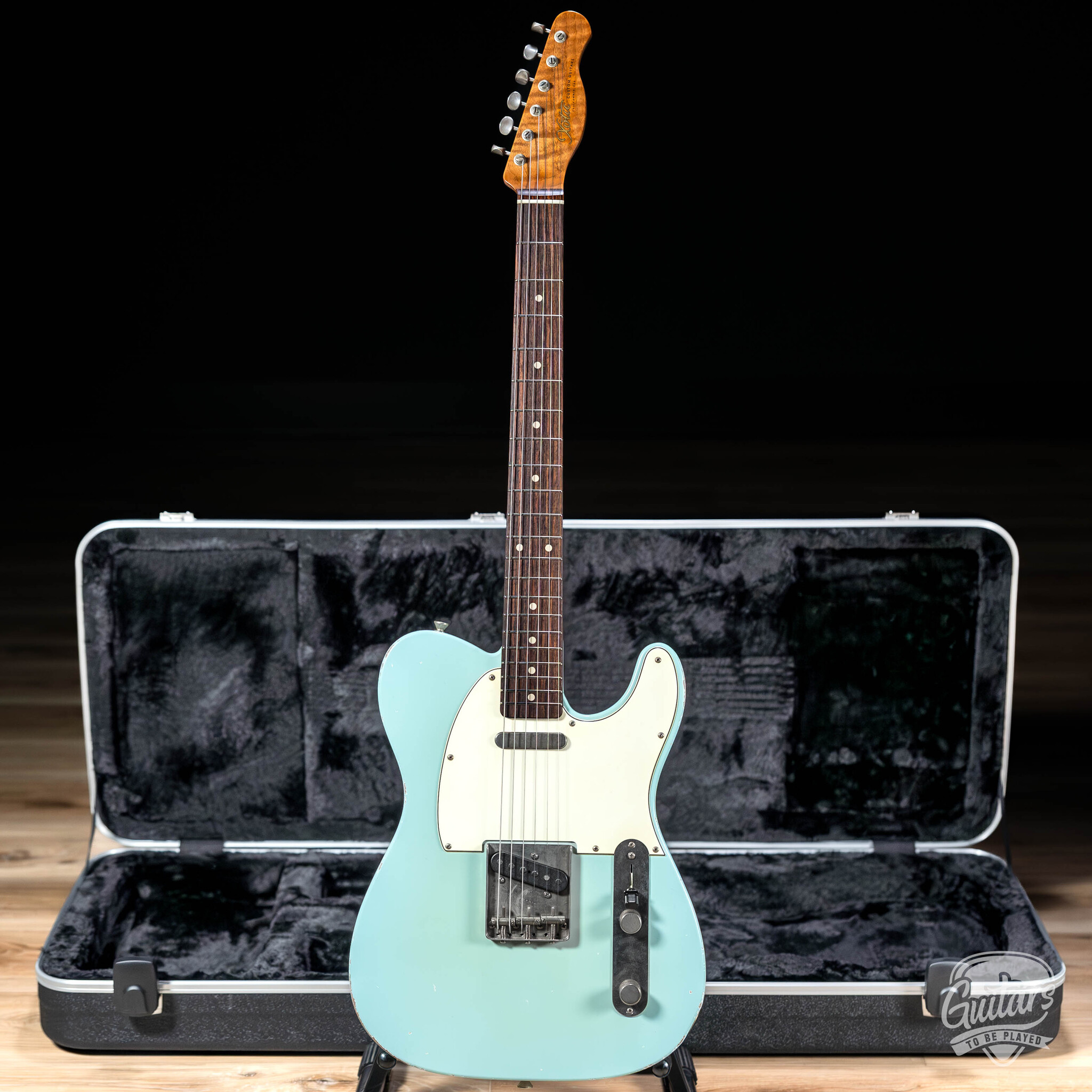 Xotic XTC-1 Alder T-Style w/ Flame Maple Neck & Rosewood – Sonic Blue ...