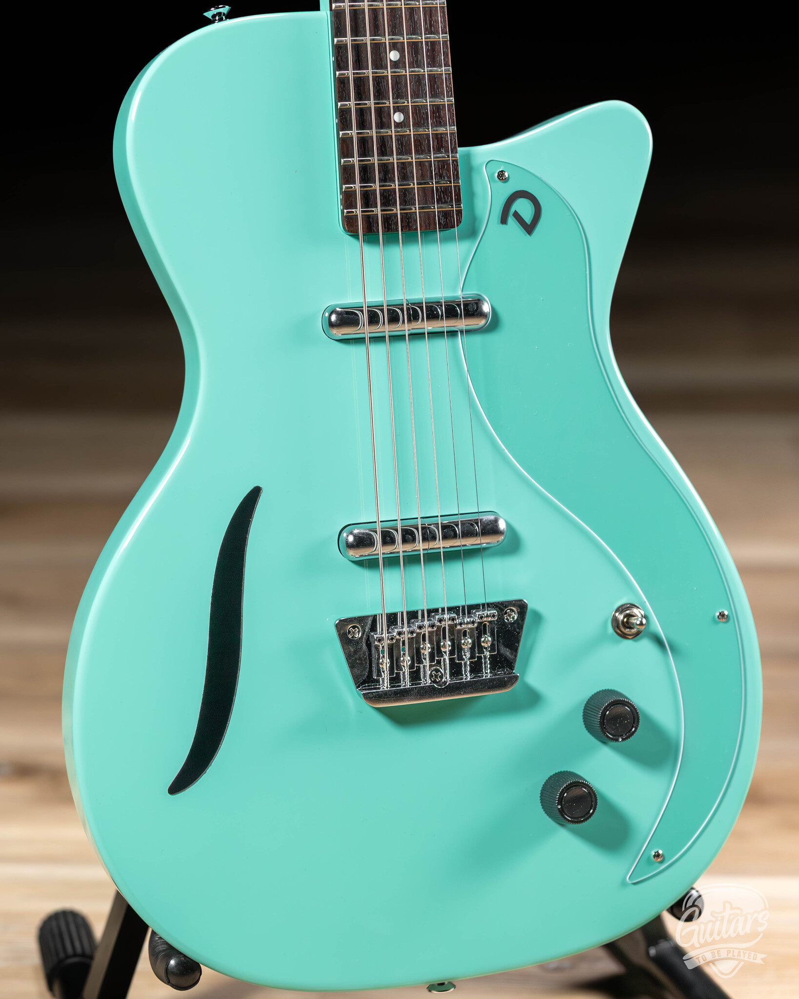Danelectro "Vintage" Baritone Electric Guitar – Dark Aqua - Guitars To ...