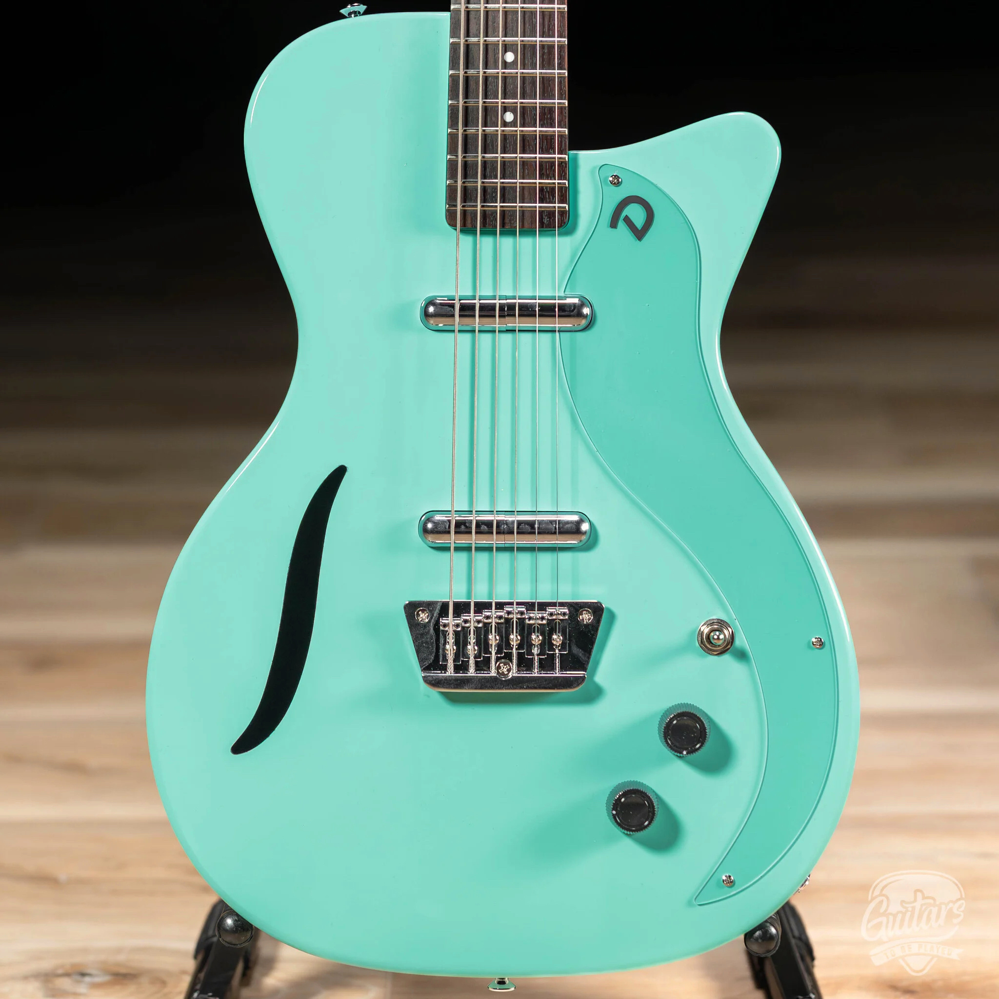 Danelectro "Vintage" Baritone Electric Guitar – Dark Aqua - Guitars To ...