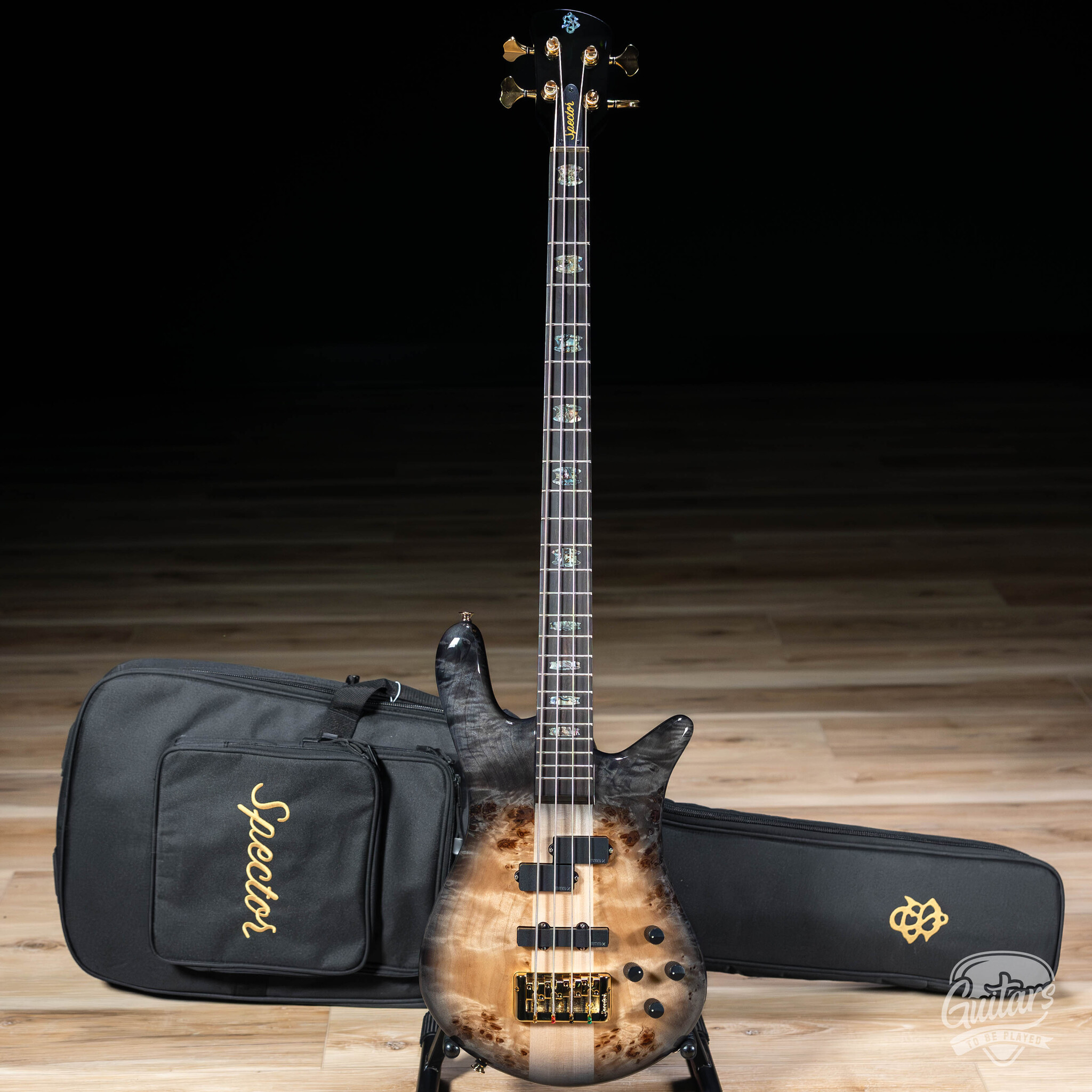 Spector Euro 4 CST 4-String EMG Bass – Natural Black Burst Gloss ...