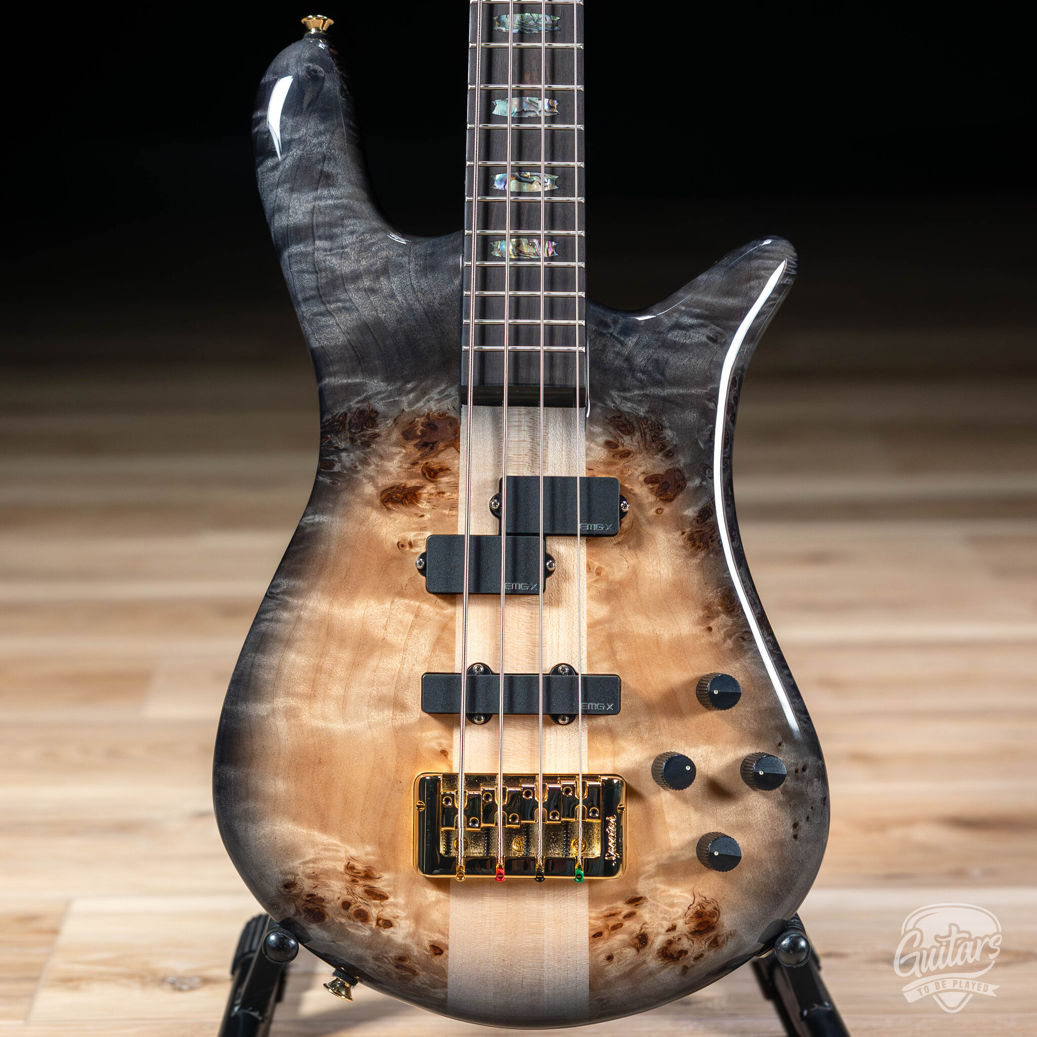 Spector Euro 4 CST 4-String EMG Bass – Natural Black Burst Gloss ...