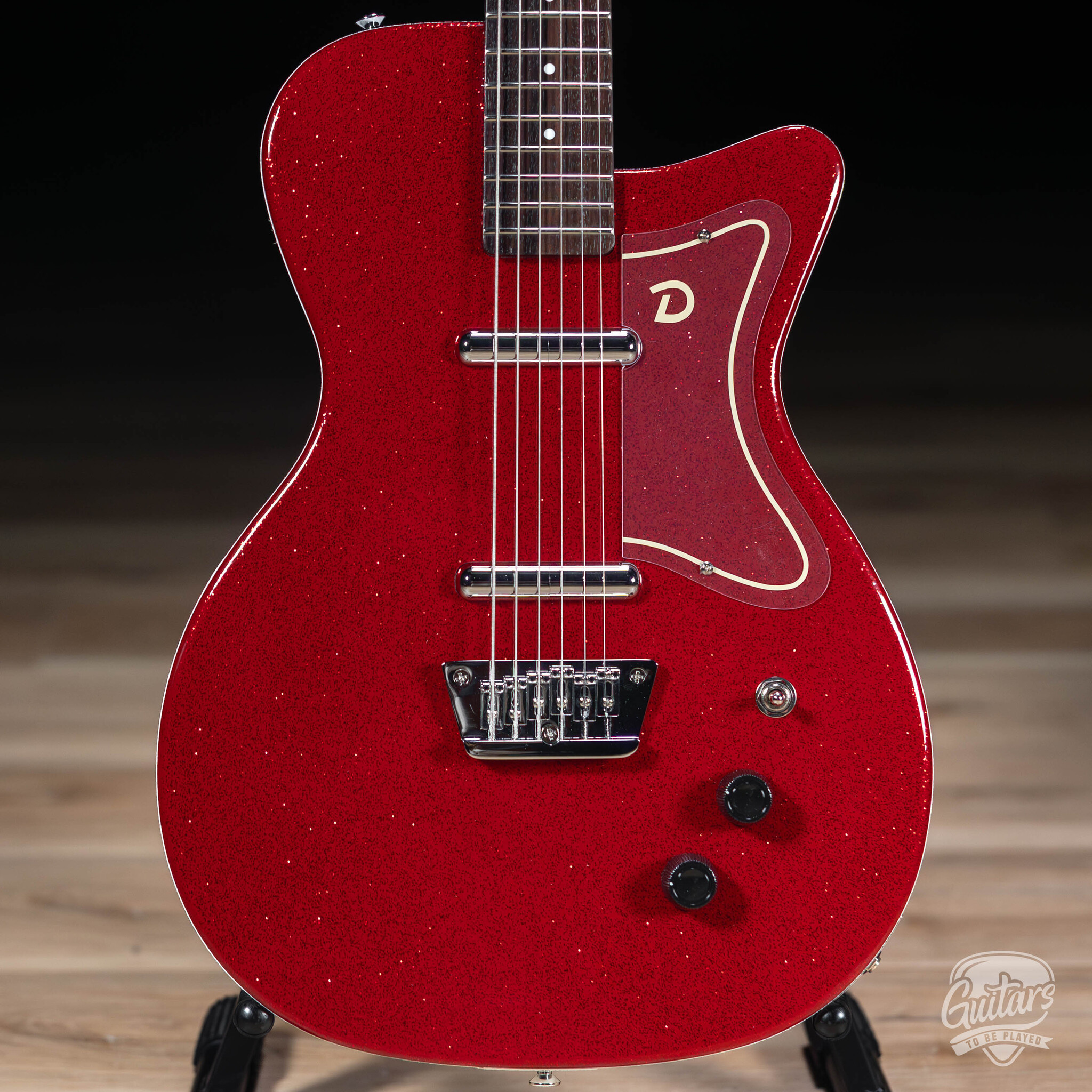 Danelectro Baritone Electric Guitar – Red Metalflake (B-Stock ...