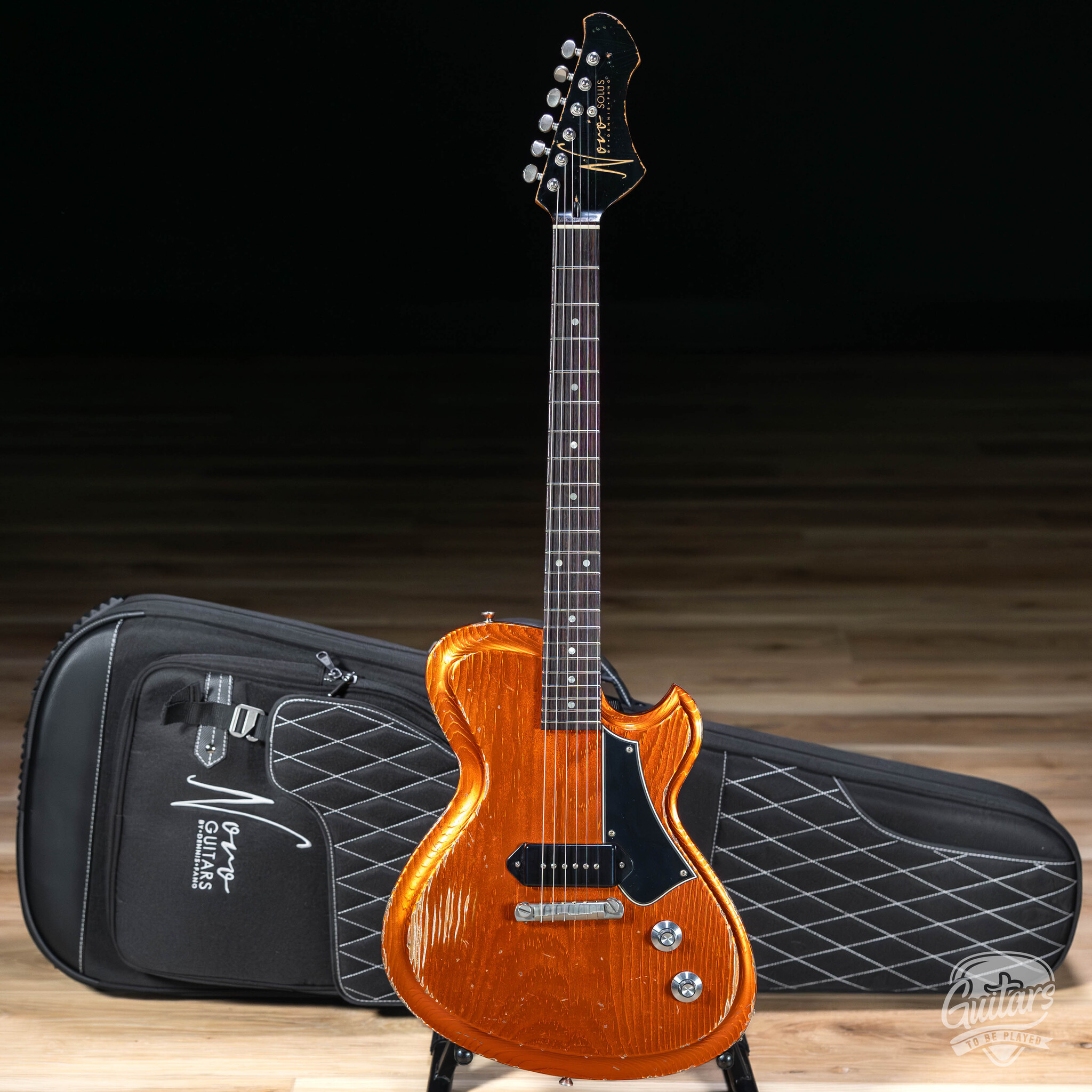 Novo Custom Solus M1 w/ Fralin P-90 – Candy Apple Orange - Guitars To ...