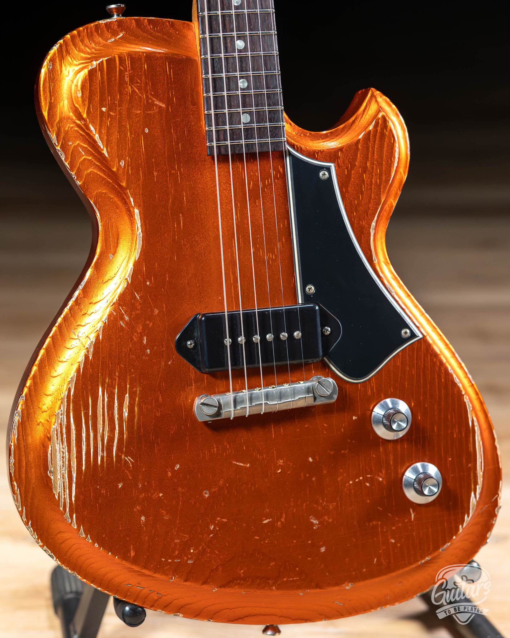 Novo Custom Solus M1 w/ Fralin P-90 – Candy Apple Orange - Guitars To ...