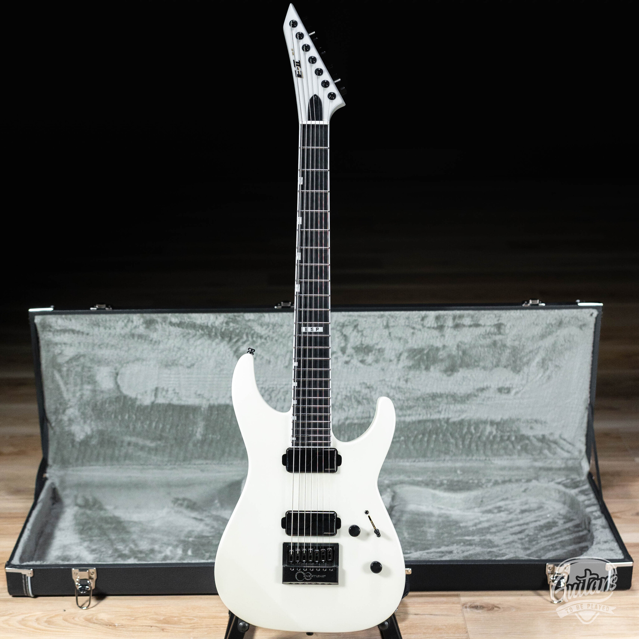 ESP Guitars ESP E-II M-II 7B Baritone 7-String Evertune Guitar w/ Case ...