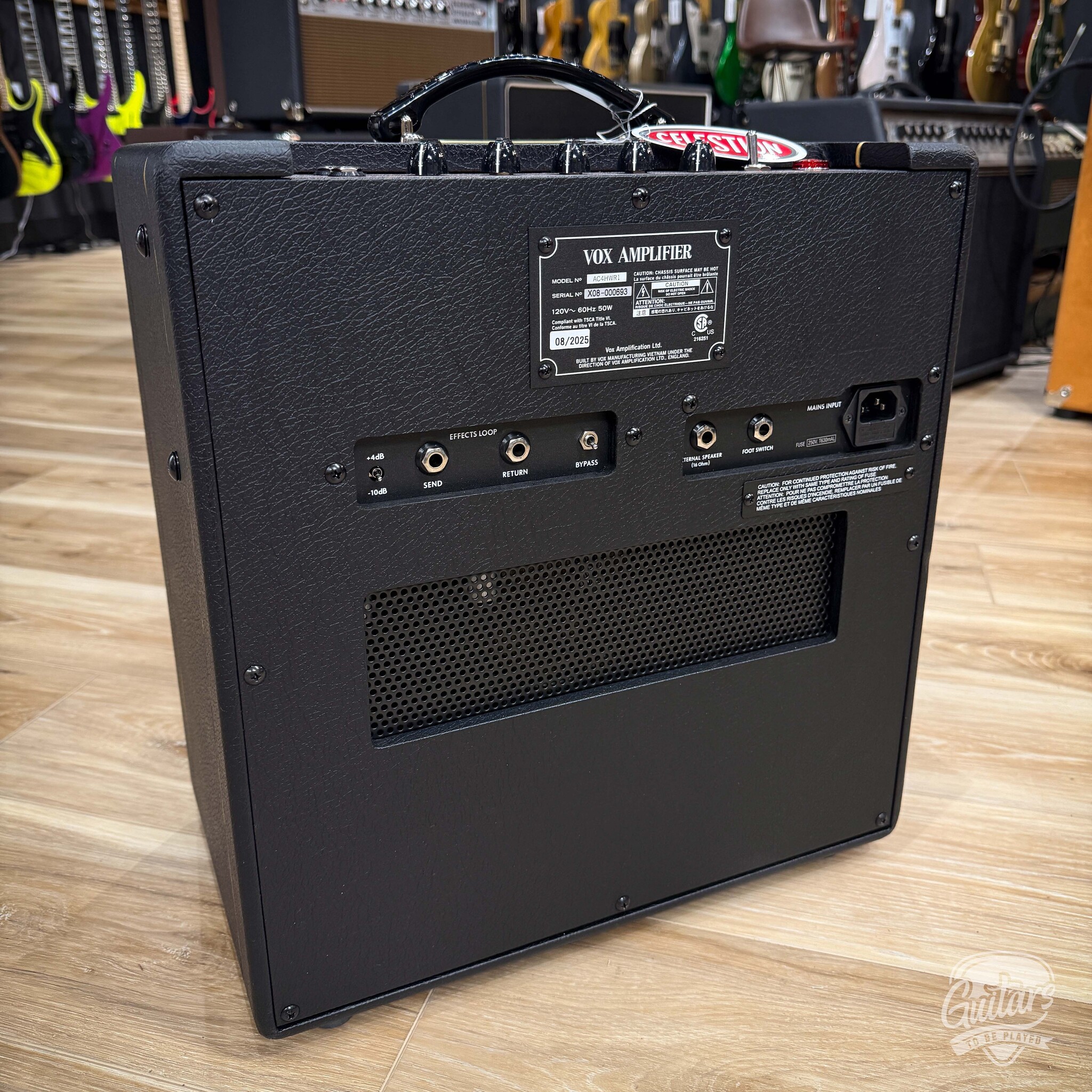 Vox AC4HWR1 Hand-Wired AC4 1x12” Combo Amp – Black - Guitars To Be Played