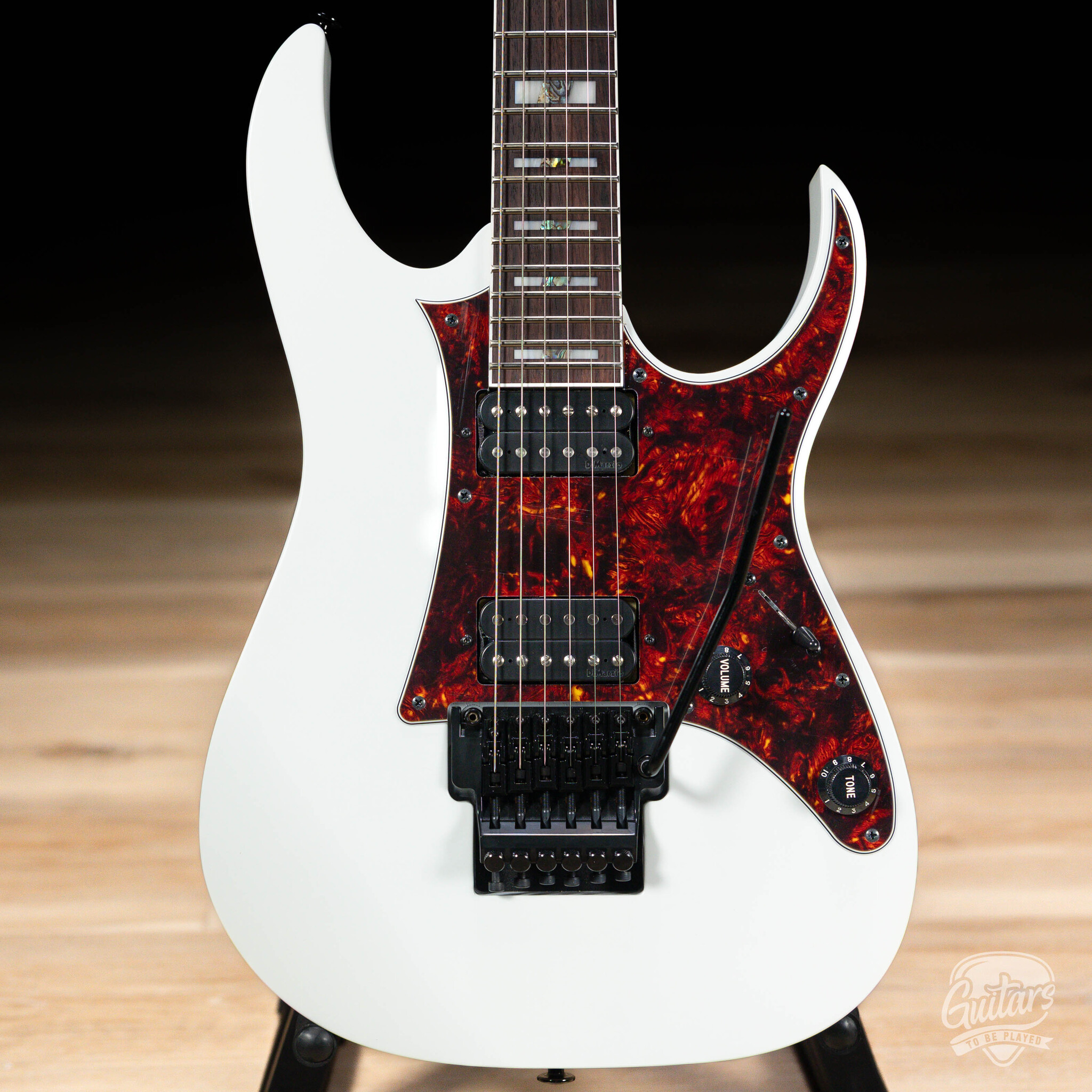Ibanez RG653DX Prestige HH Guitar w/ Case – White Flat - Guitars To Be ...