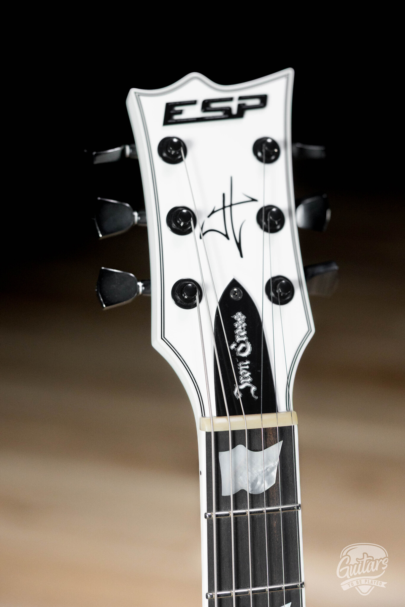 ESP Japan Custom Shop Iron Cross James Hetfield Guitar – Snow White ...