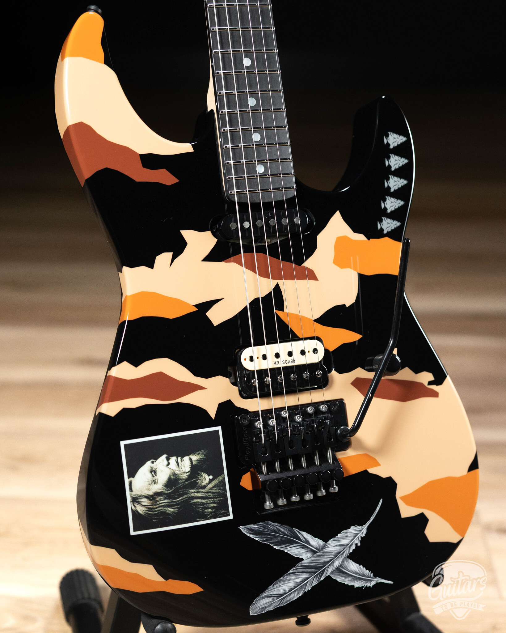 ESP Custom Shop Desert Eagle George Lynch Guitar – Black w/ Graphic ...