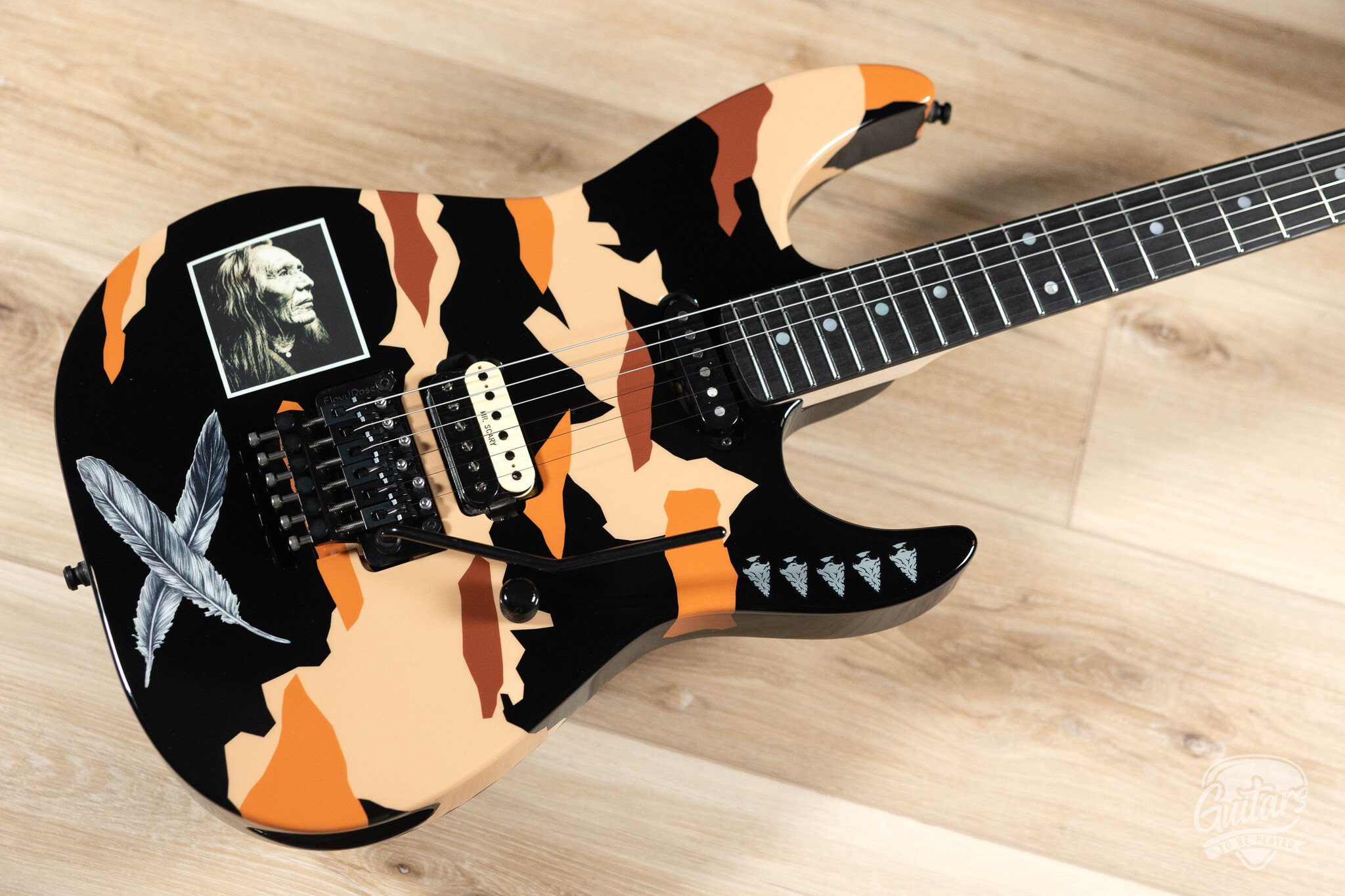 ESP Custom Shop Desert Eagle George Lynch Guitar – Black w/ Graphic ...