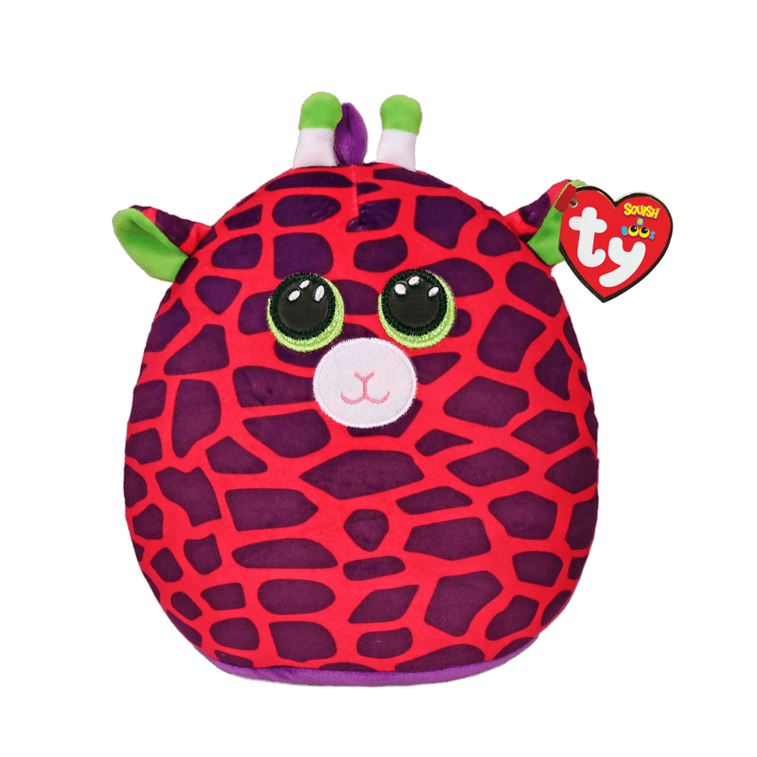 TY - GILBERT - giraffe pink squish 10 pouces - L'armoire à Jeux Inc.