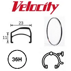 Velocity Rim - Synergy OC Rim 26 36H Ano - Black - St Kilda Cycles