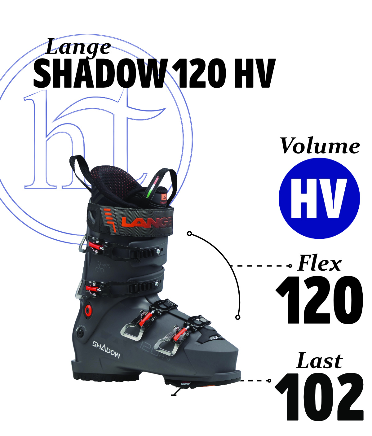 Lange Shadow 120 HV | 2026 | Ski Boots - Hi Tempo