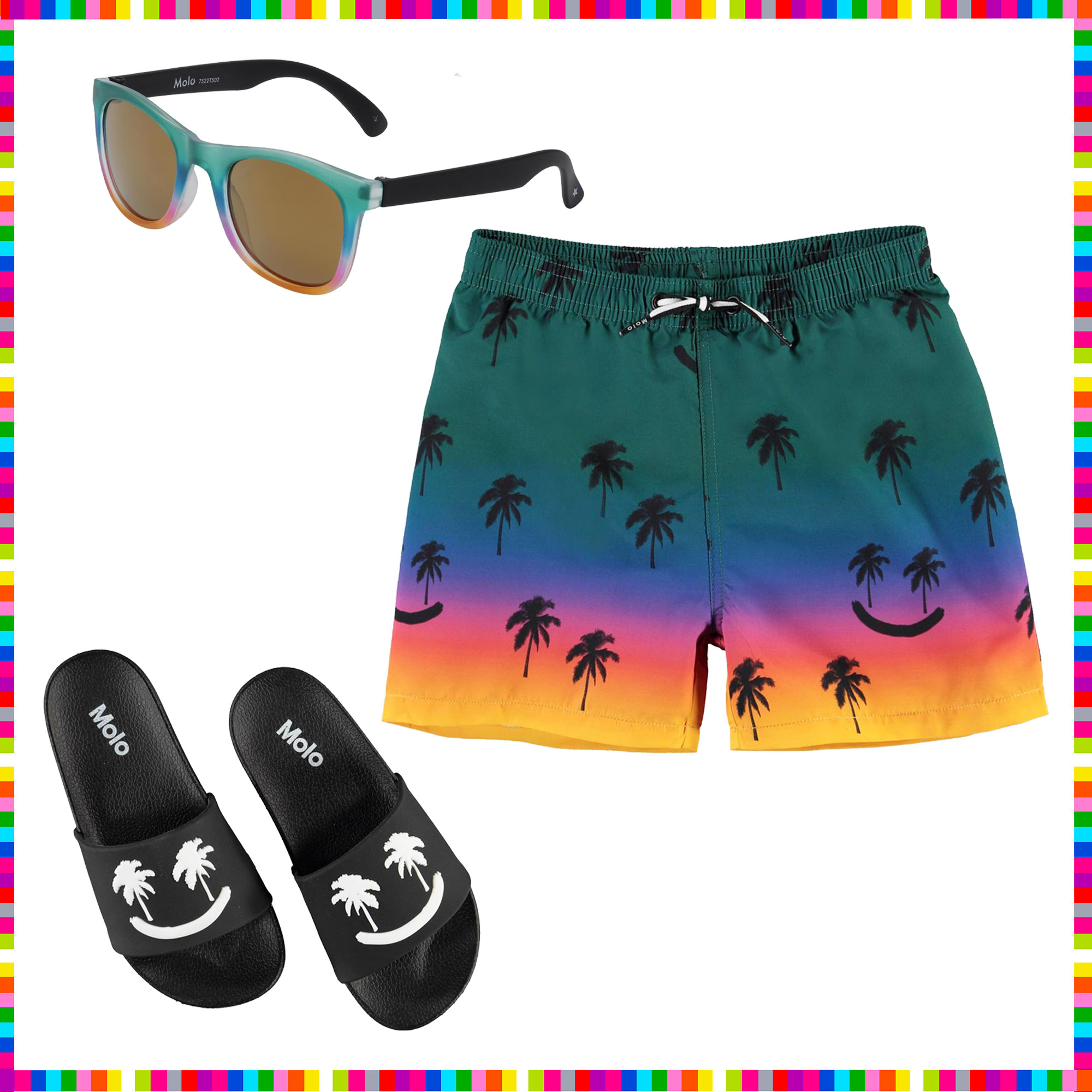 New Molo Kids Swim Collection SS22 - Drop 1 - Pumpkin and Bean