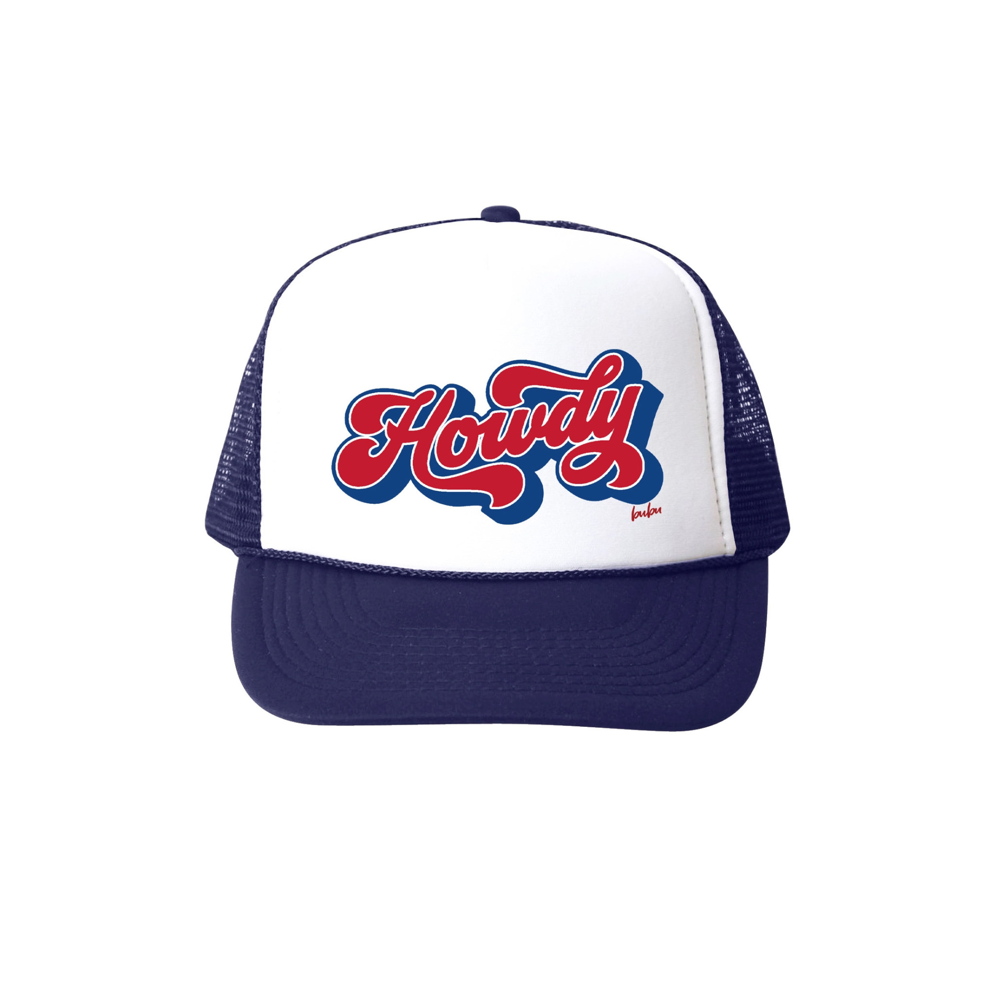 Bubu July 4th Howdy Trucker Hat - Pumpkin and Bean