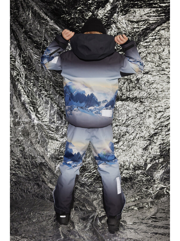 Molo Boys Alpine Ski Jacket - High In Sky - Pumpkin and Bean