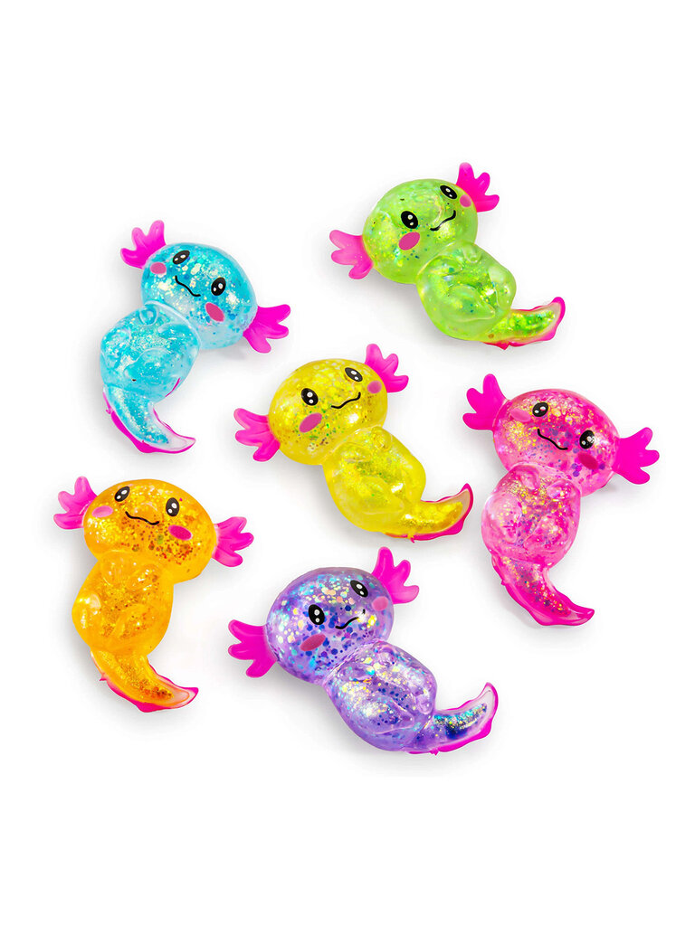 Kawaii Gummy Axolotl Squishy Toy - Pumpkin and Bean