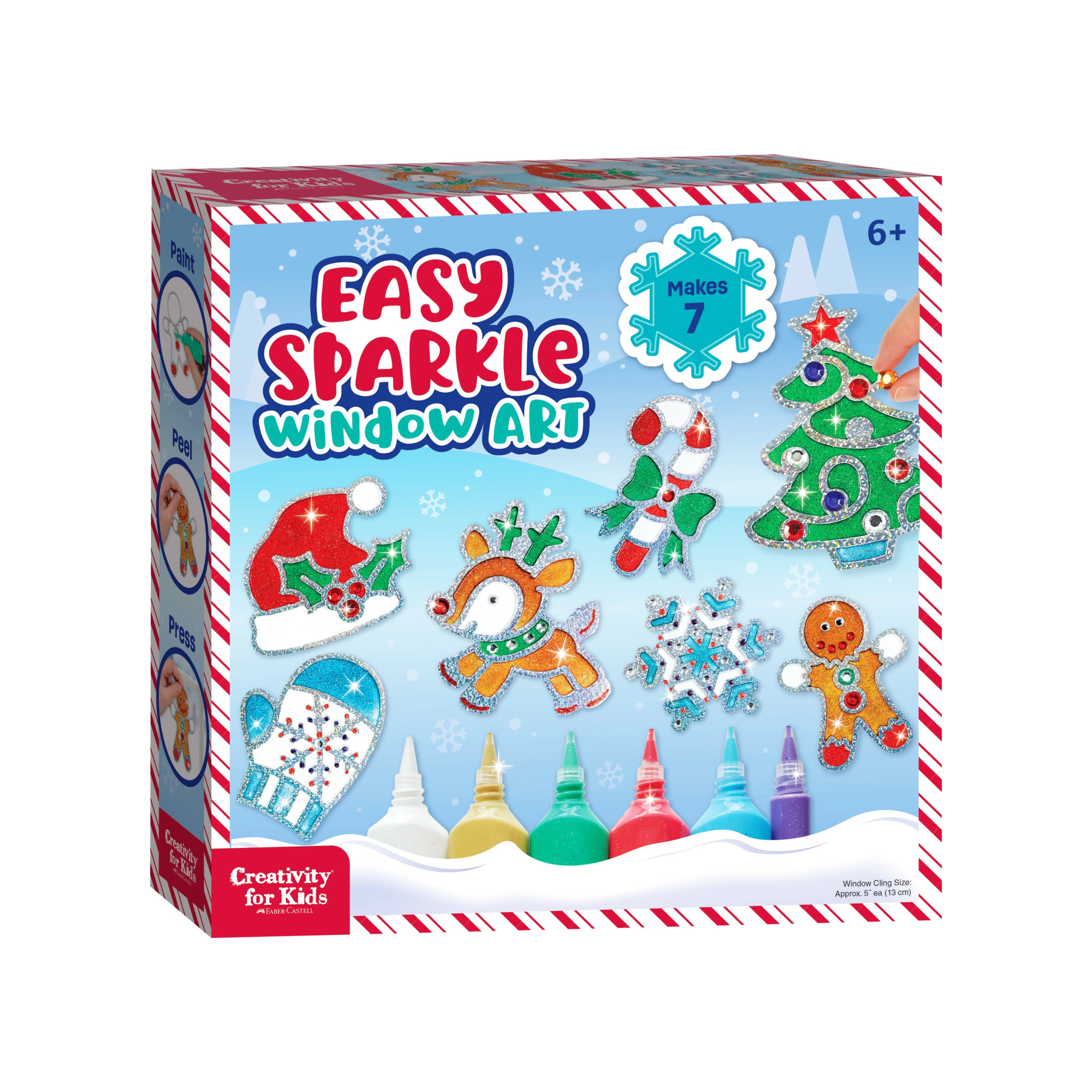 Faber Castell Sparkle Window Art Craft Kit - Holiday - Pumpkin and Bean