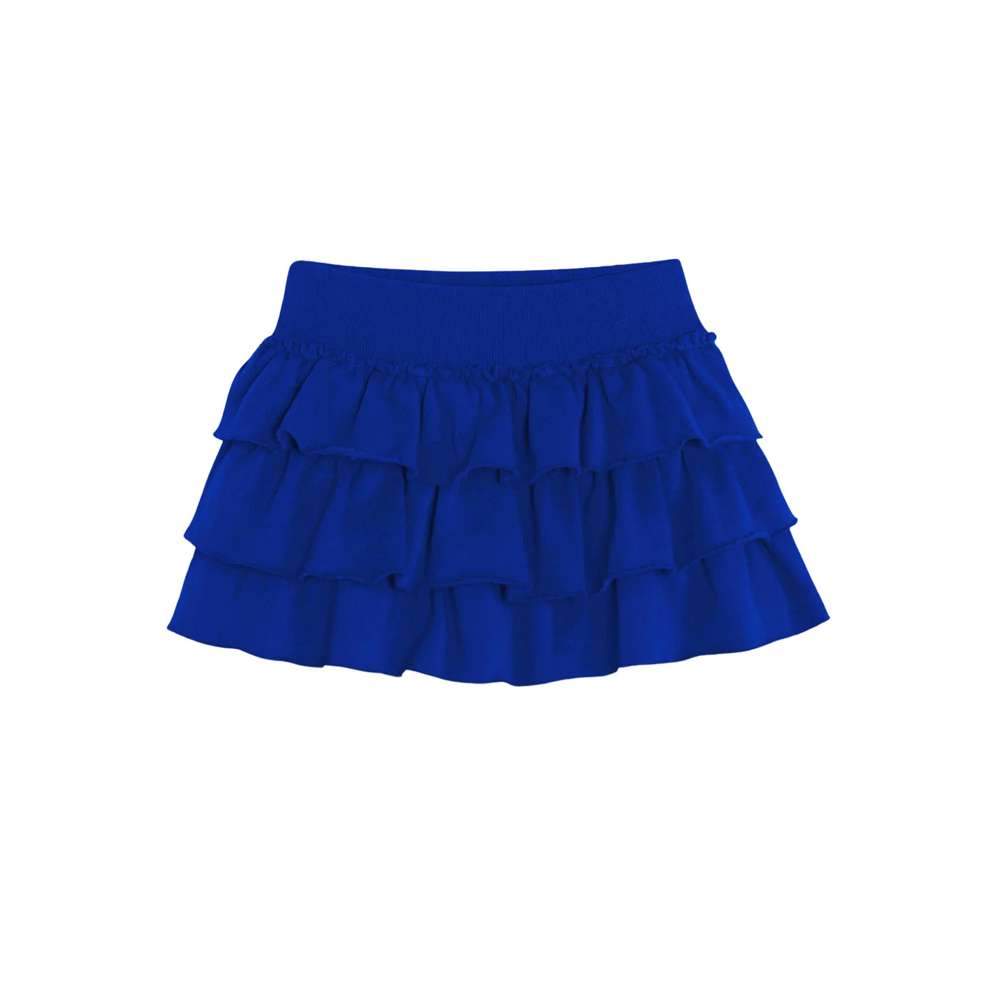 KATIE J Cobalt Blue Shane Ruffle Skort - Pumpkin and Bean
