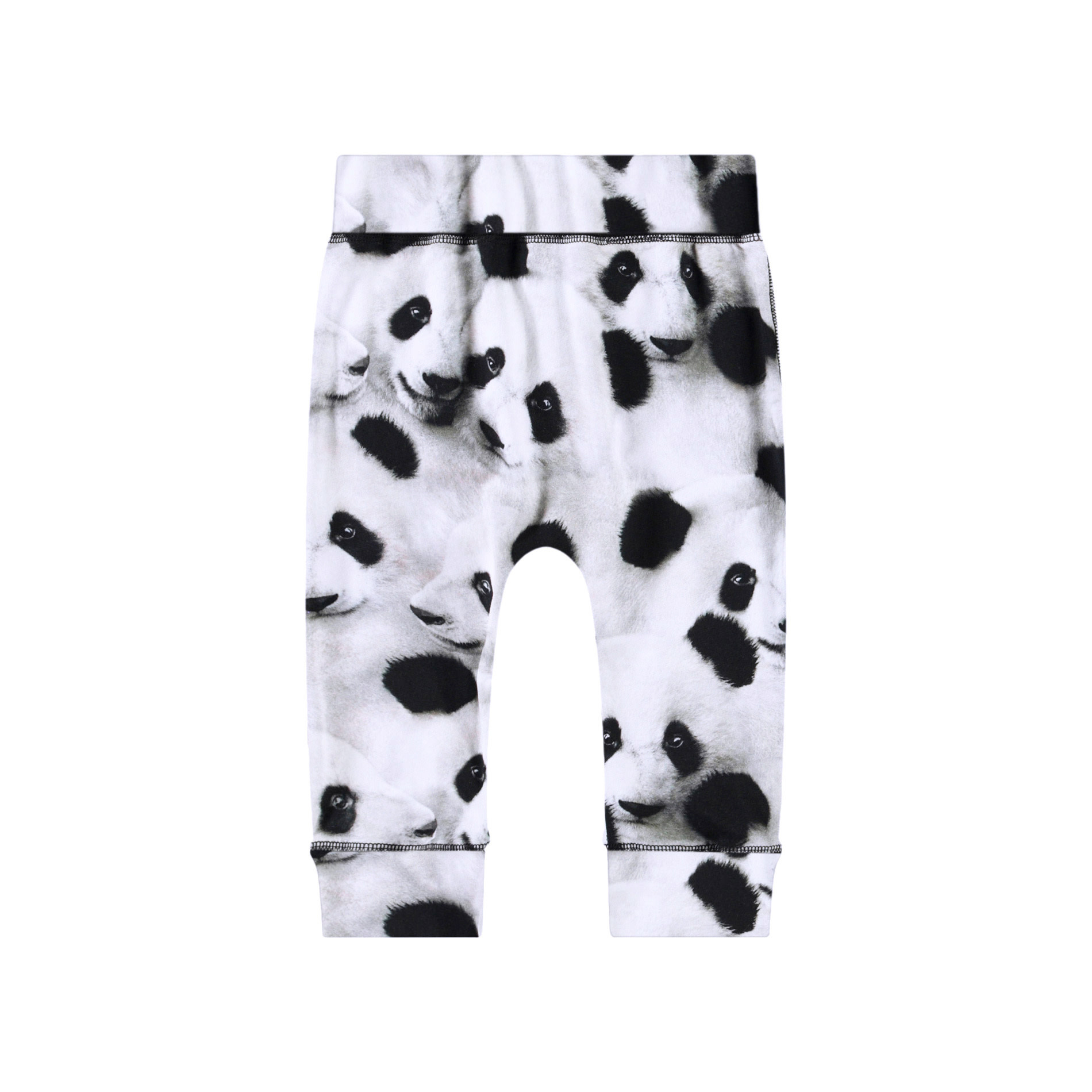 Molo Baby Sammy Panda Print Pant - Pumpkin and Bean