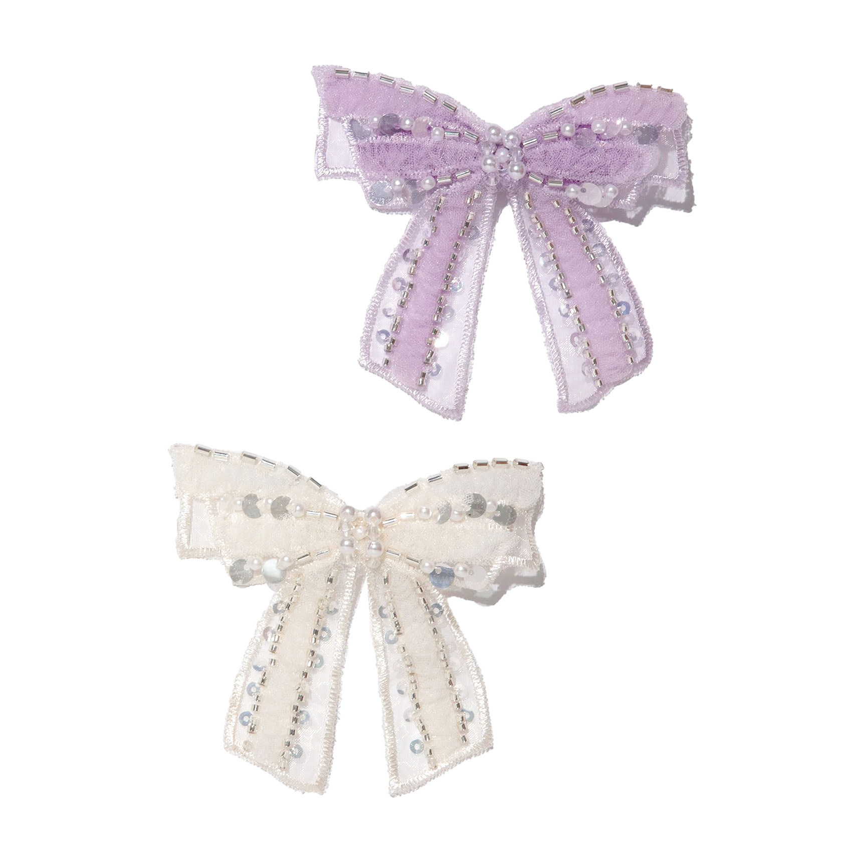 Petite Hailey Hailey Bow Clips - Pumpkin and Bean