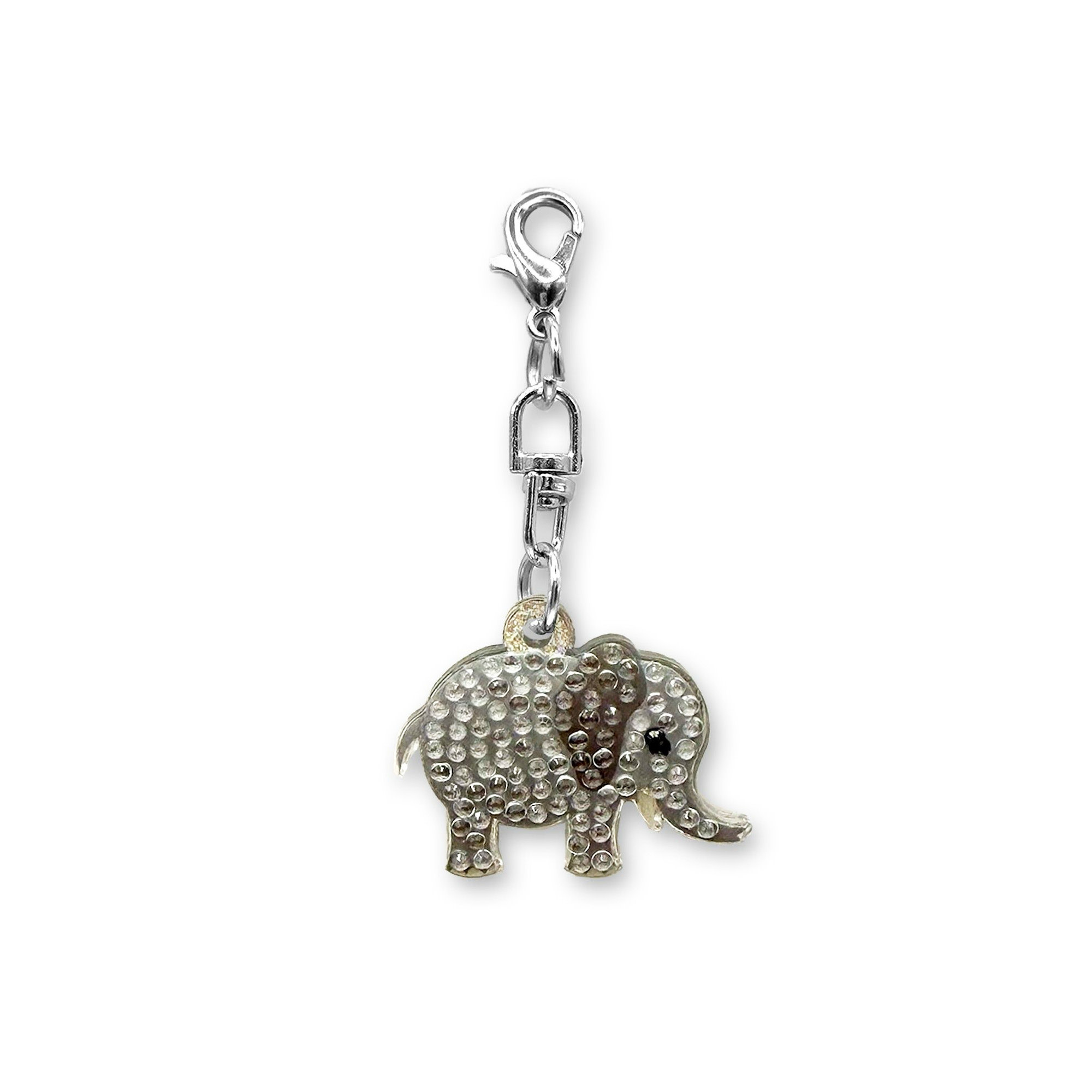 StickerBeans Elephant Keychain Charm - Pumpkin and Bean