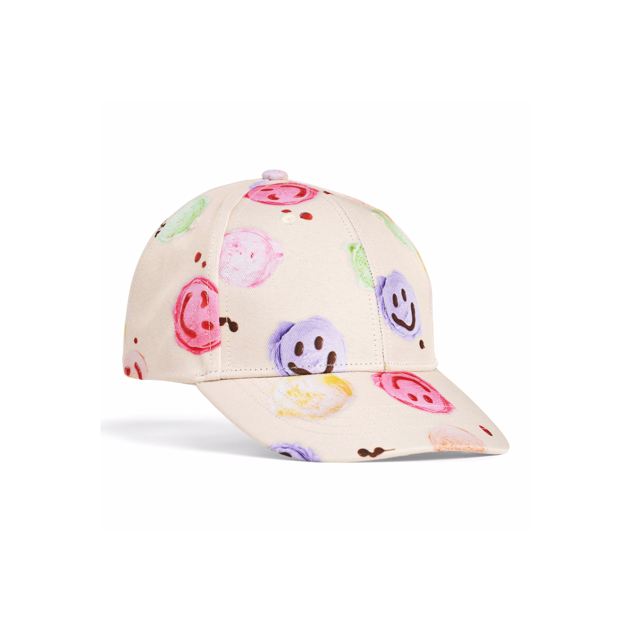 Molo Girls Ice Cream Scoops Baseball Cap - Pumpkin and Bean
