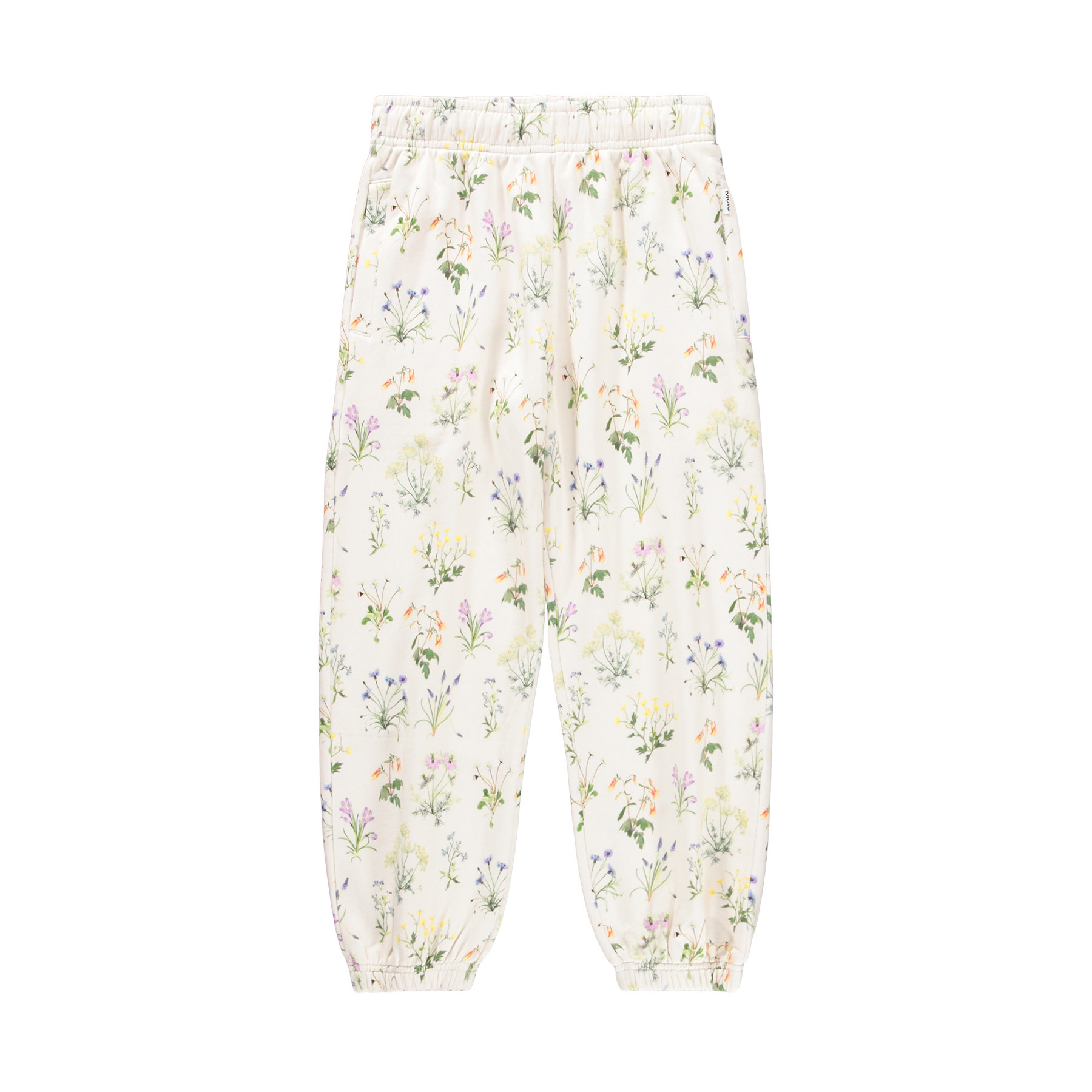 Molo Girls Mini Floral Sweatpants - Pumpkin and Bean