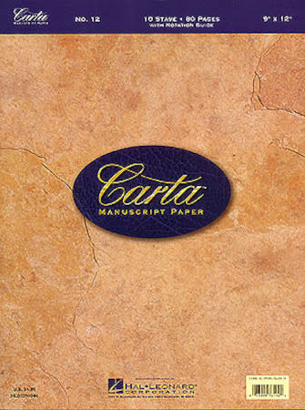 Carta Manuscript Paper No. 12 - Amadeus Music