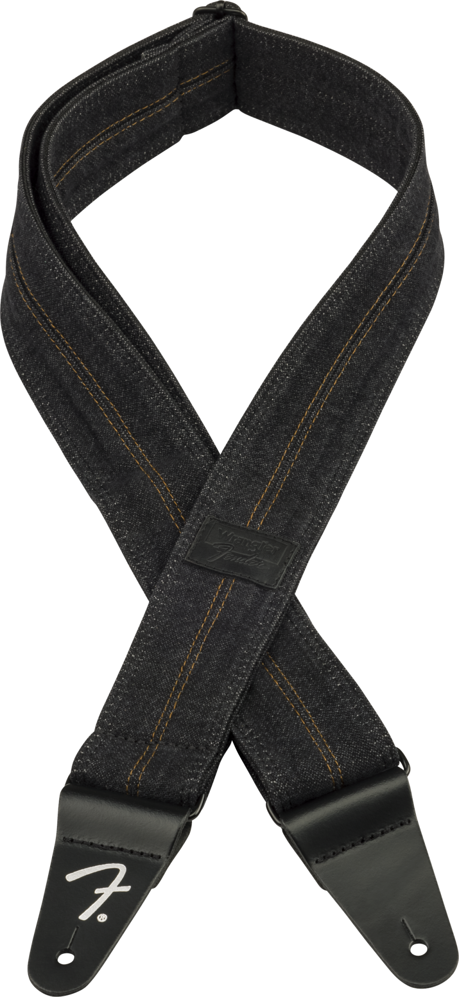 Fender Guitar Strap X Wrangler Denim Black Stitch - Amadeus Music