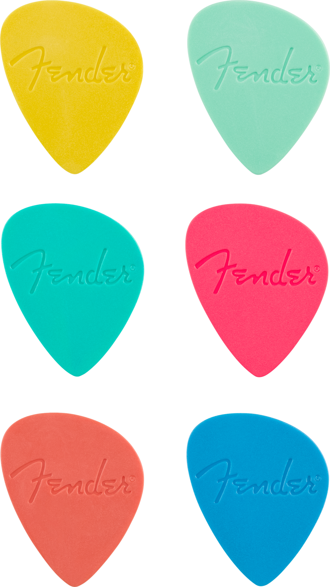 Fender Pick Pack Offset Picks Multi-Colour - Amadeus Music
