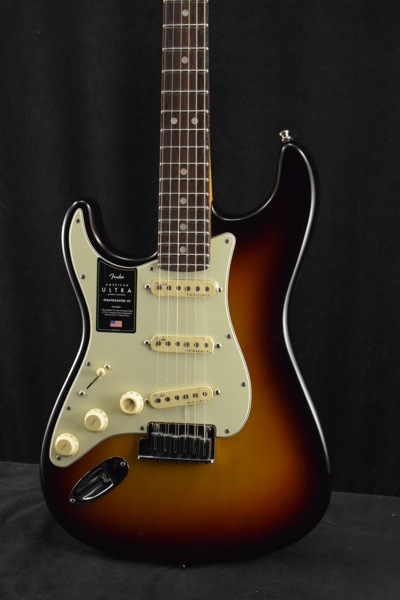 Fender American Ultra Stratocaster Left-Hand Rosewood Fingerboard ...