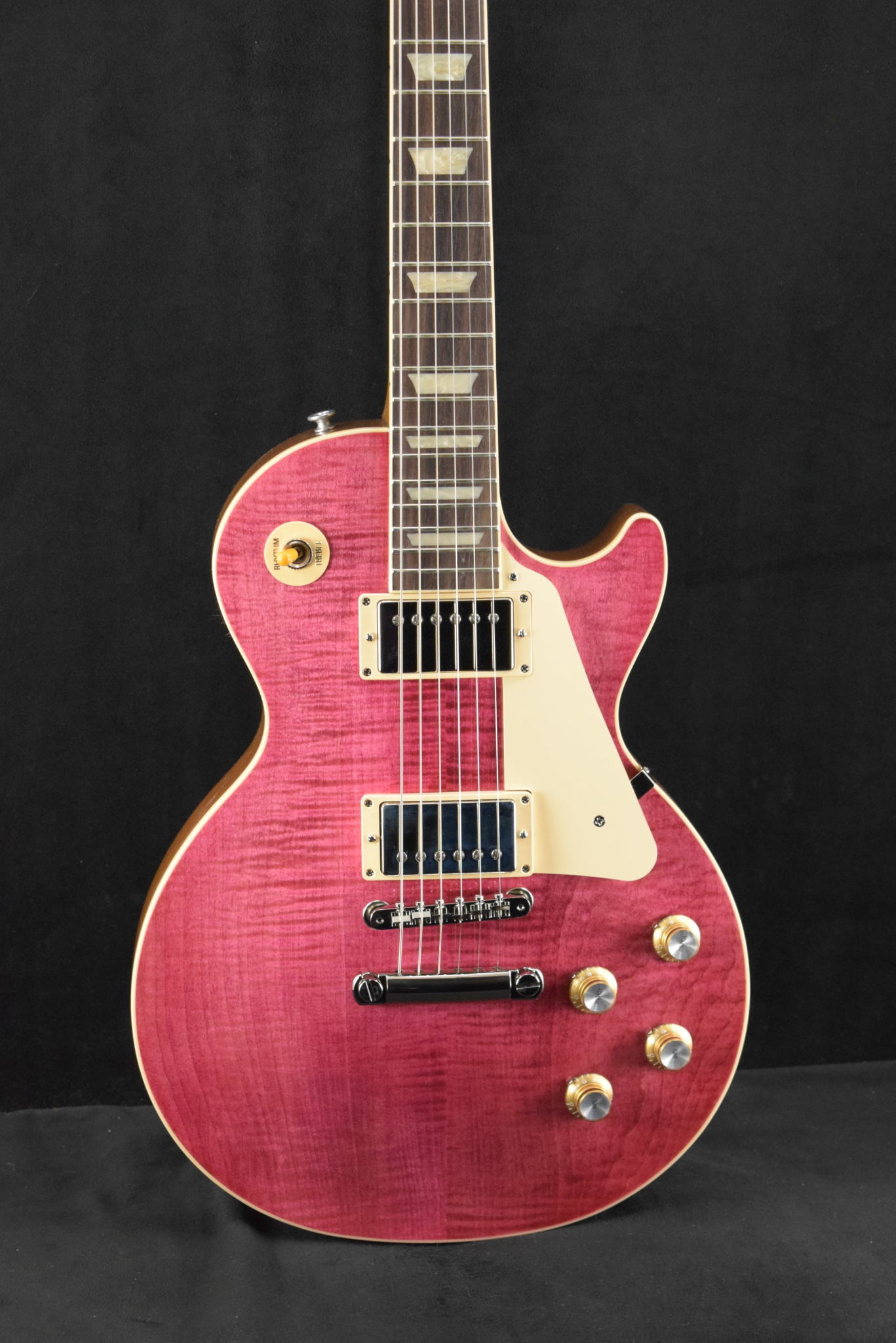 Gibson Original Les Paul Standard 60s Figured Top Translucent Fuchsia Top - Fuller's Guitar