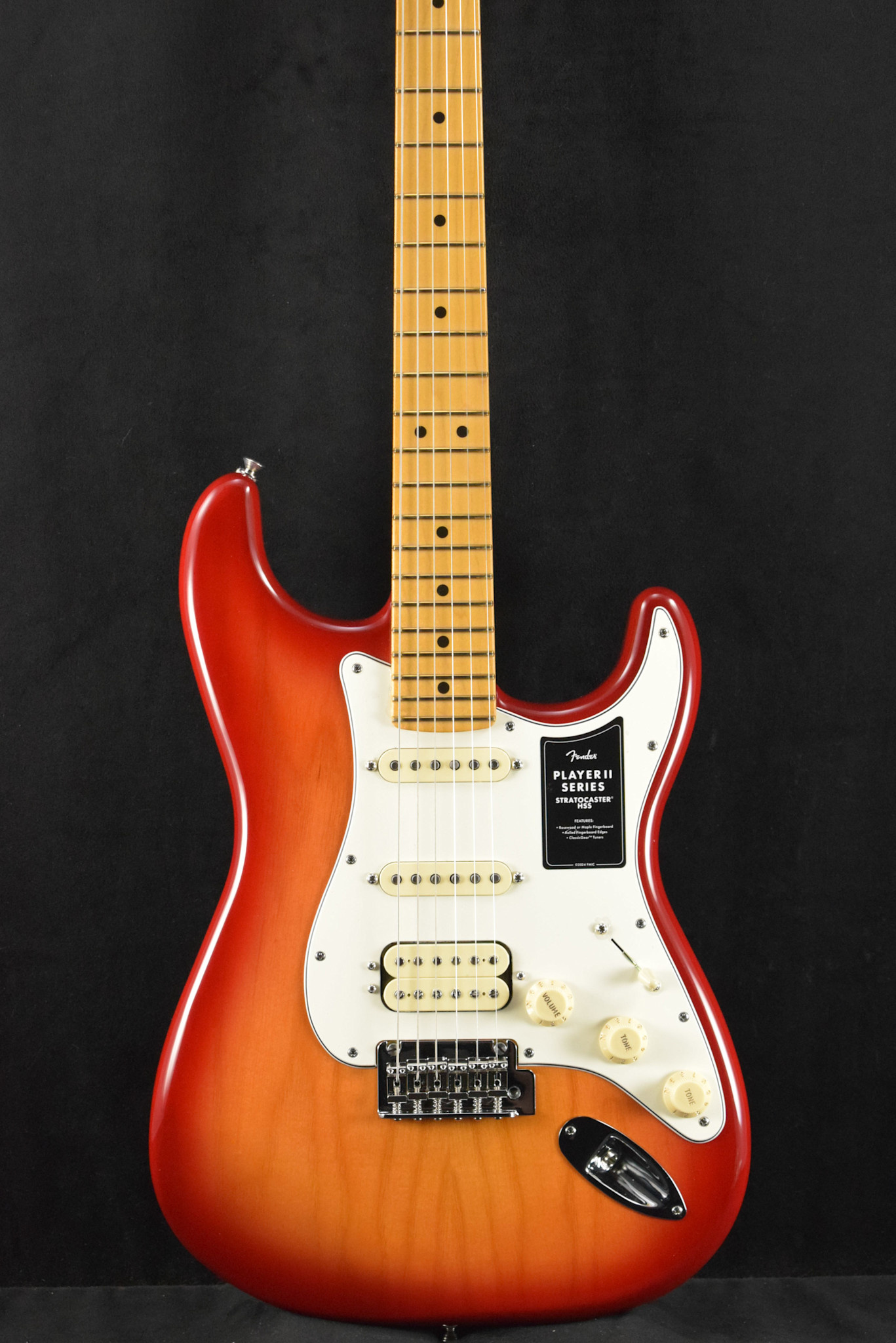 Fender Player II Stratocaster HSS Aged Cherry Burst Maple Fingerboard - Fuller's Guitar