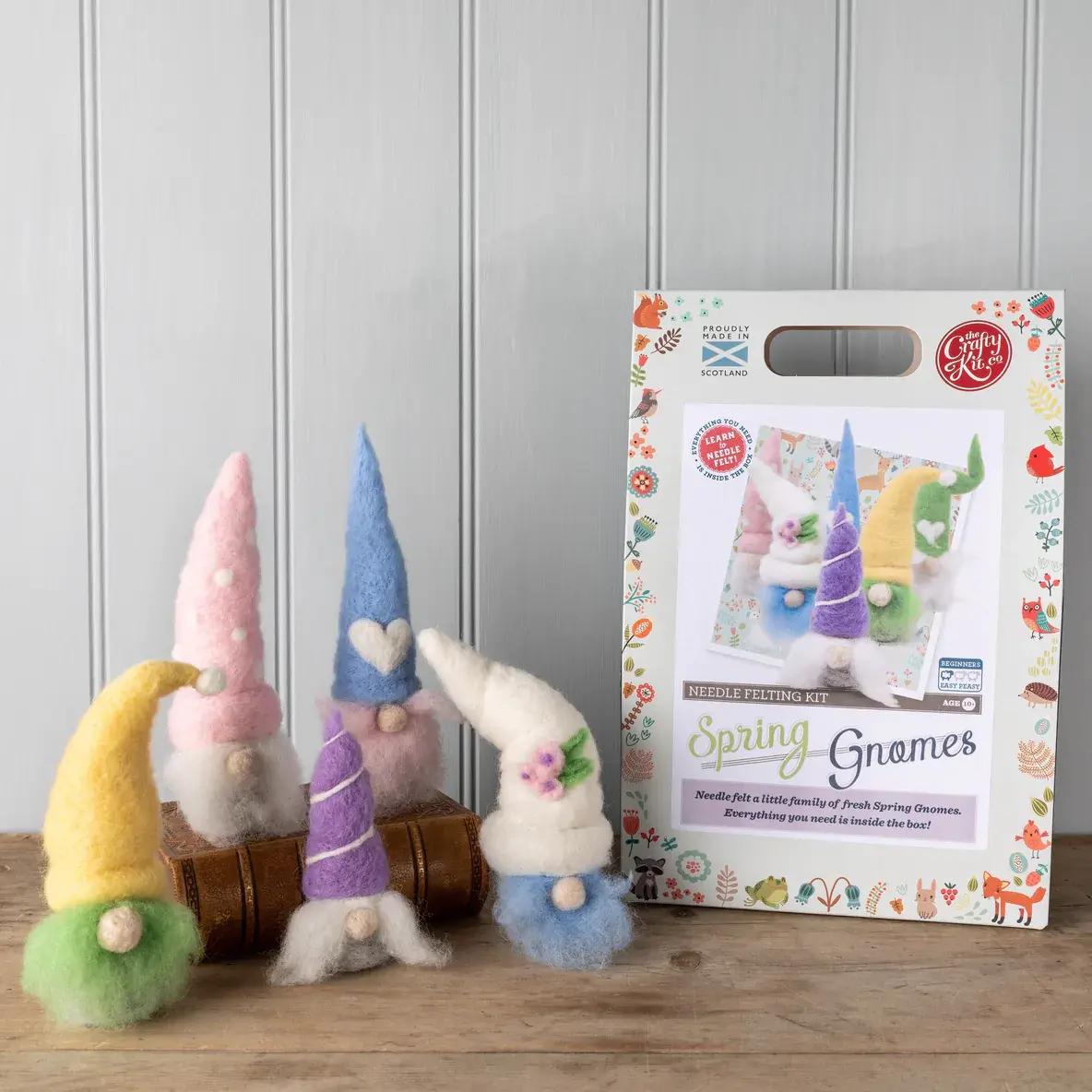 Spring Gnomes Needle Felting Craft Kit - Knit Knot & Natter