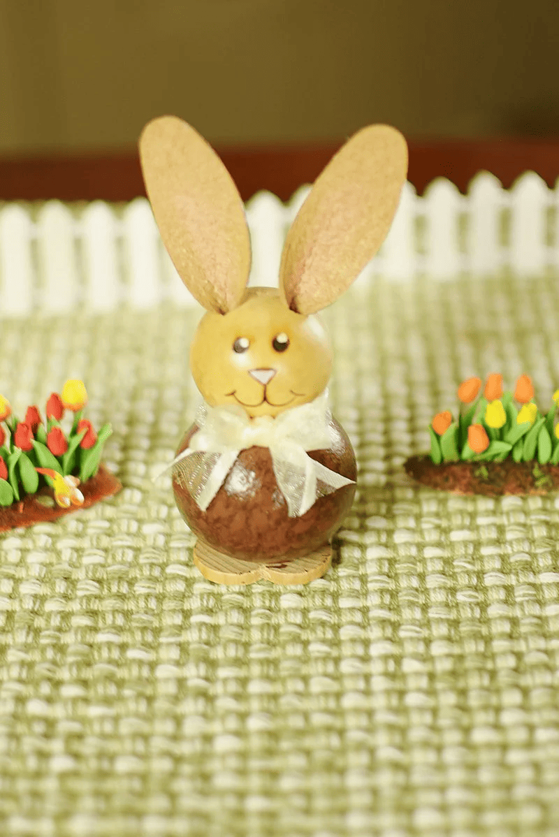 Lil Chester Short Bunny Handcrafted Gourd - Knit Knot & Natter