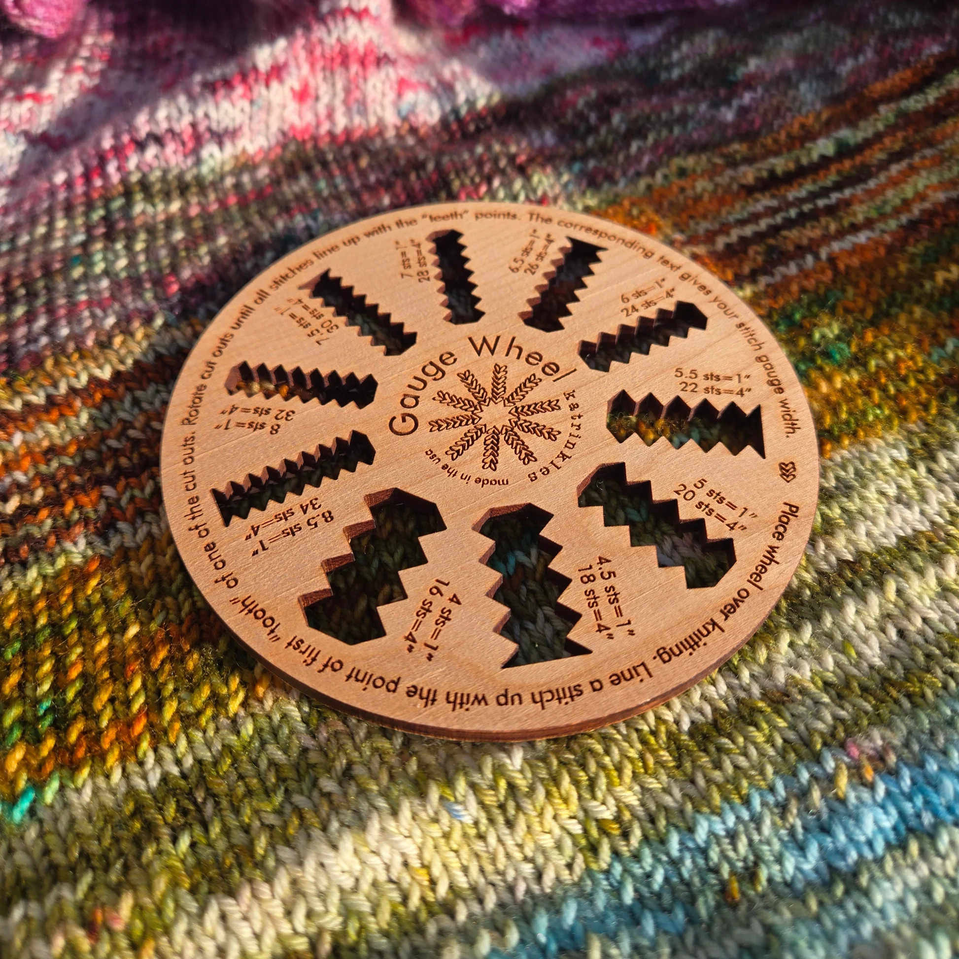Gauge Wheel - Knit Knot & Natter
