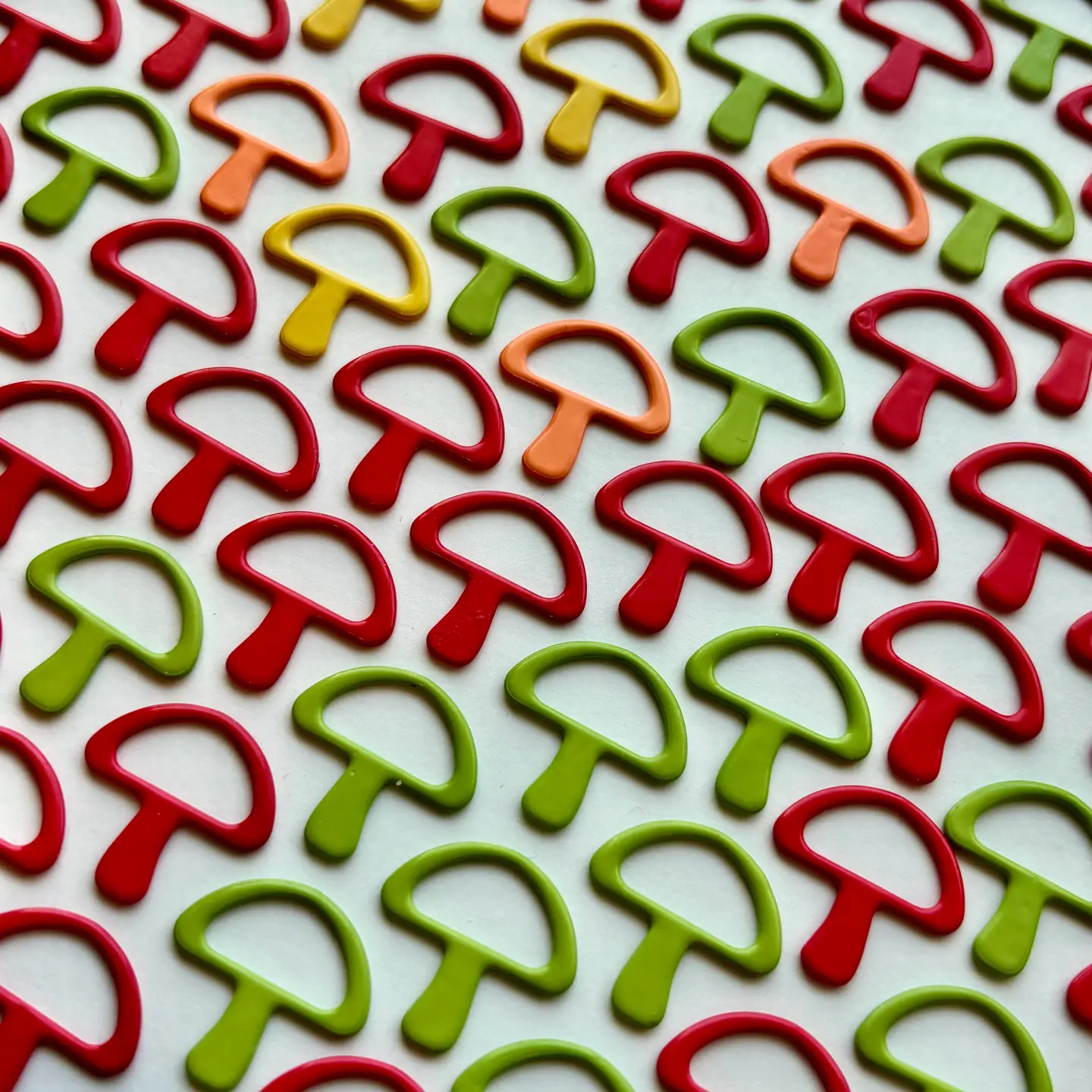 Magic Mushrooms Knitting Stitch Markers - Set of 10 - Knit Knot & Natter