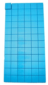 Case of Blocks - Blue Foam 12 Sheets (1008 Individual Blocks ...