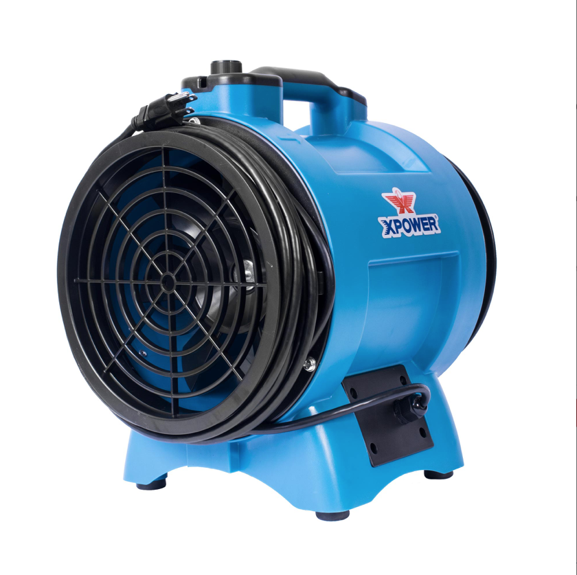 12" Variable Speed Confined Space Ventilator Fan (1/2HP, 2600 CFM 6.0 ...