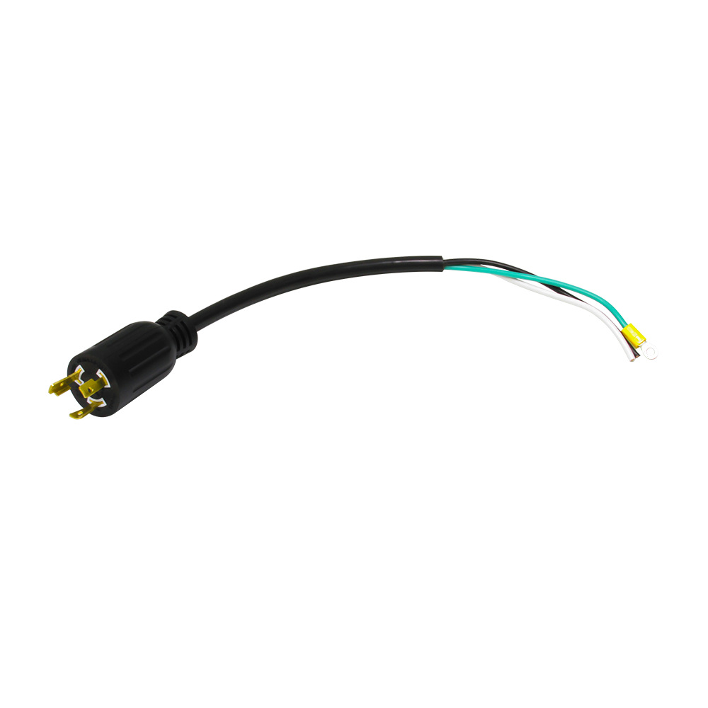 E417 13″ Power Cord Pigtail 12/3, Male Twist Lock - CleanHub LLC