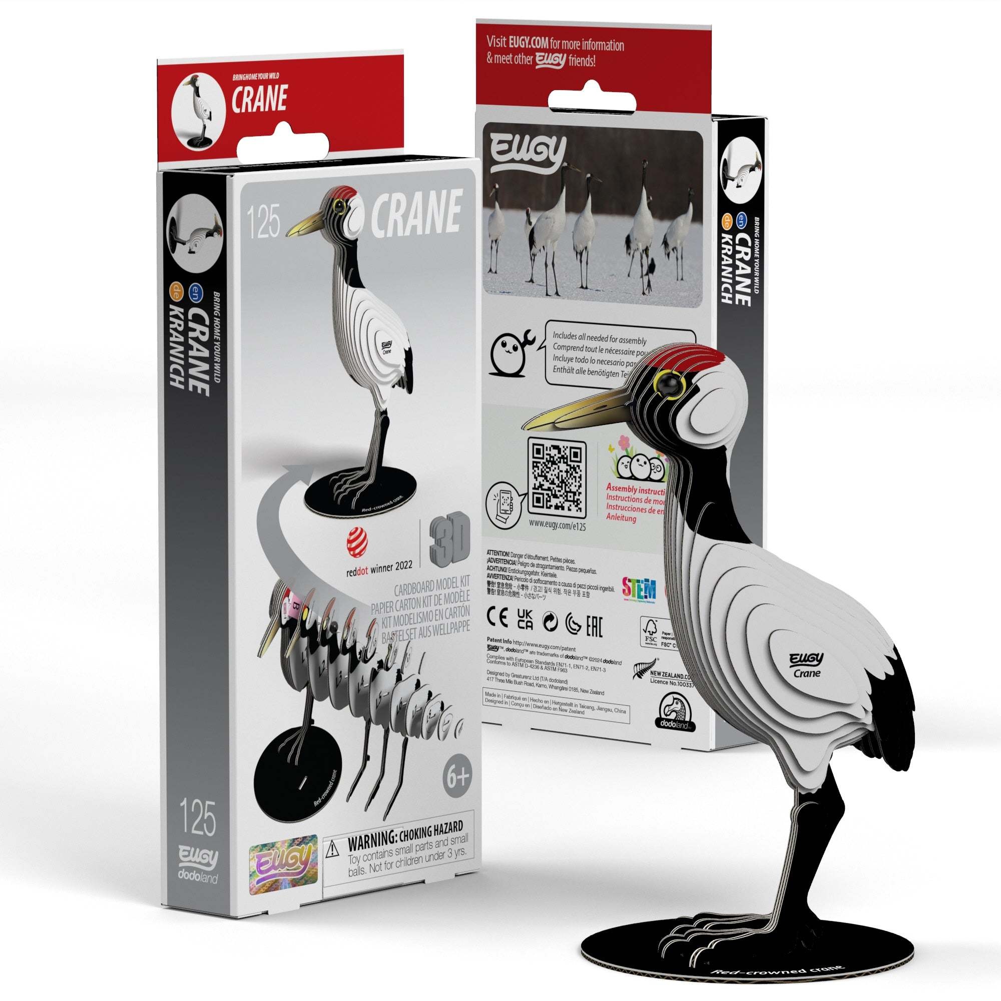 EUGY Crane 3D Puzzle - Puddletown Games & Puzzles